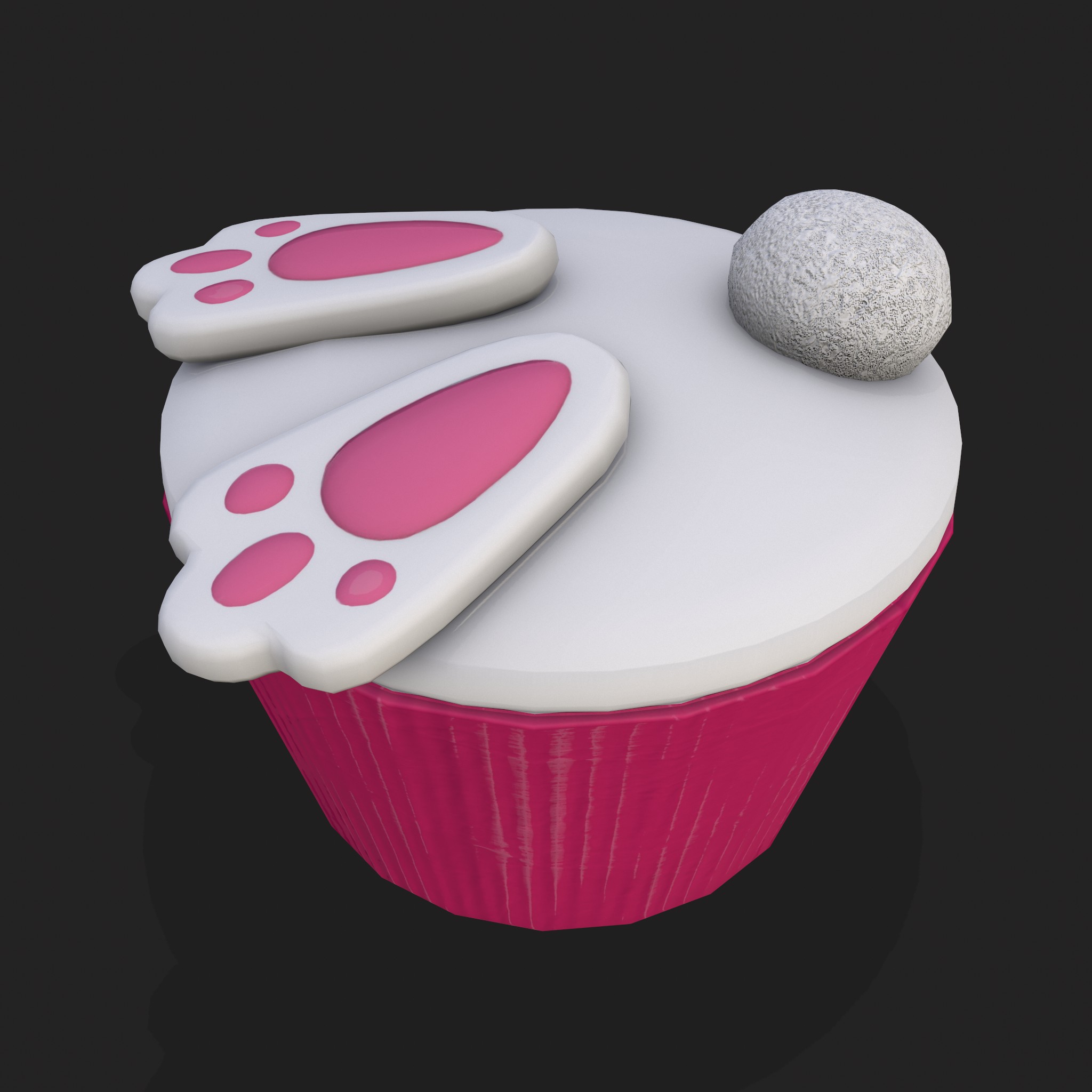 Easter Bunny Top Bottom Cupcake - 3D Model by Get Dead Entertainment