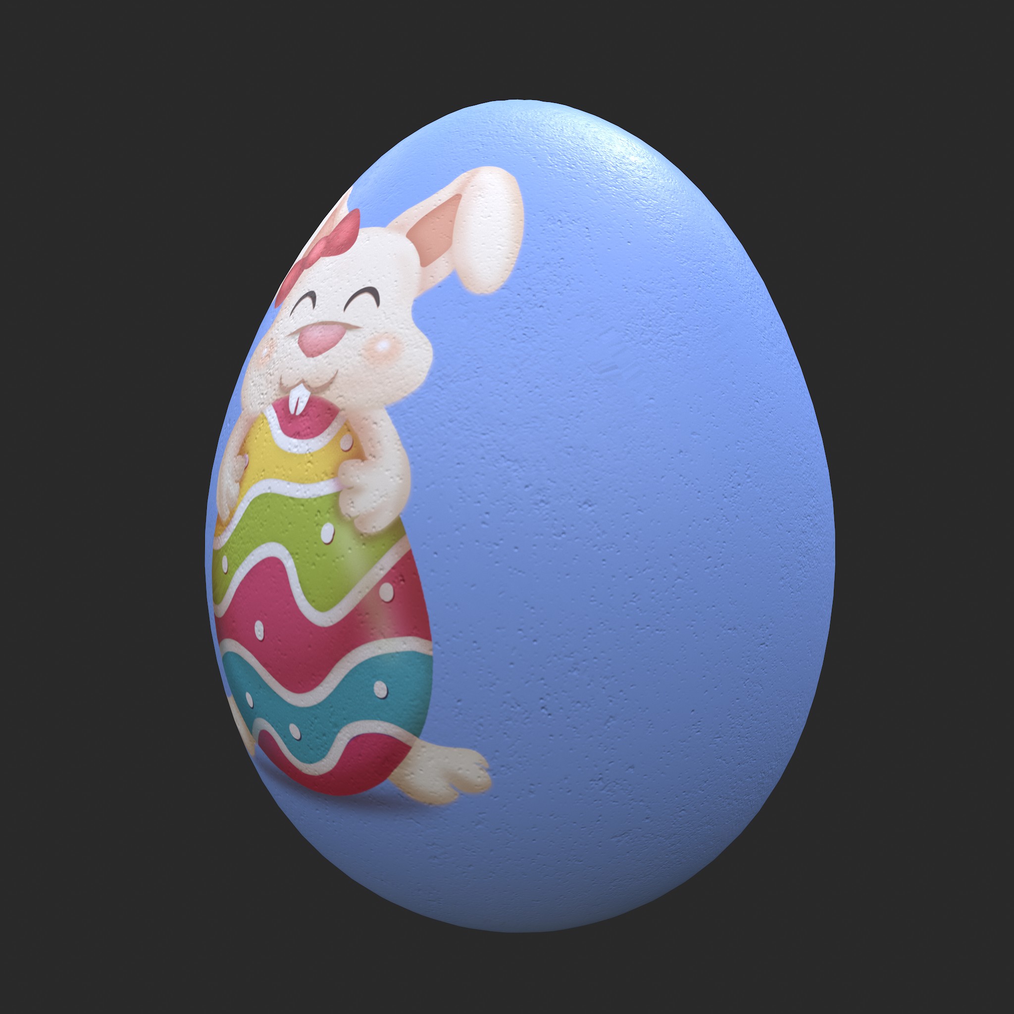Easter Egg Bunny Blue - 3D Model by Get Dead Entertainment