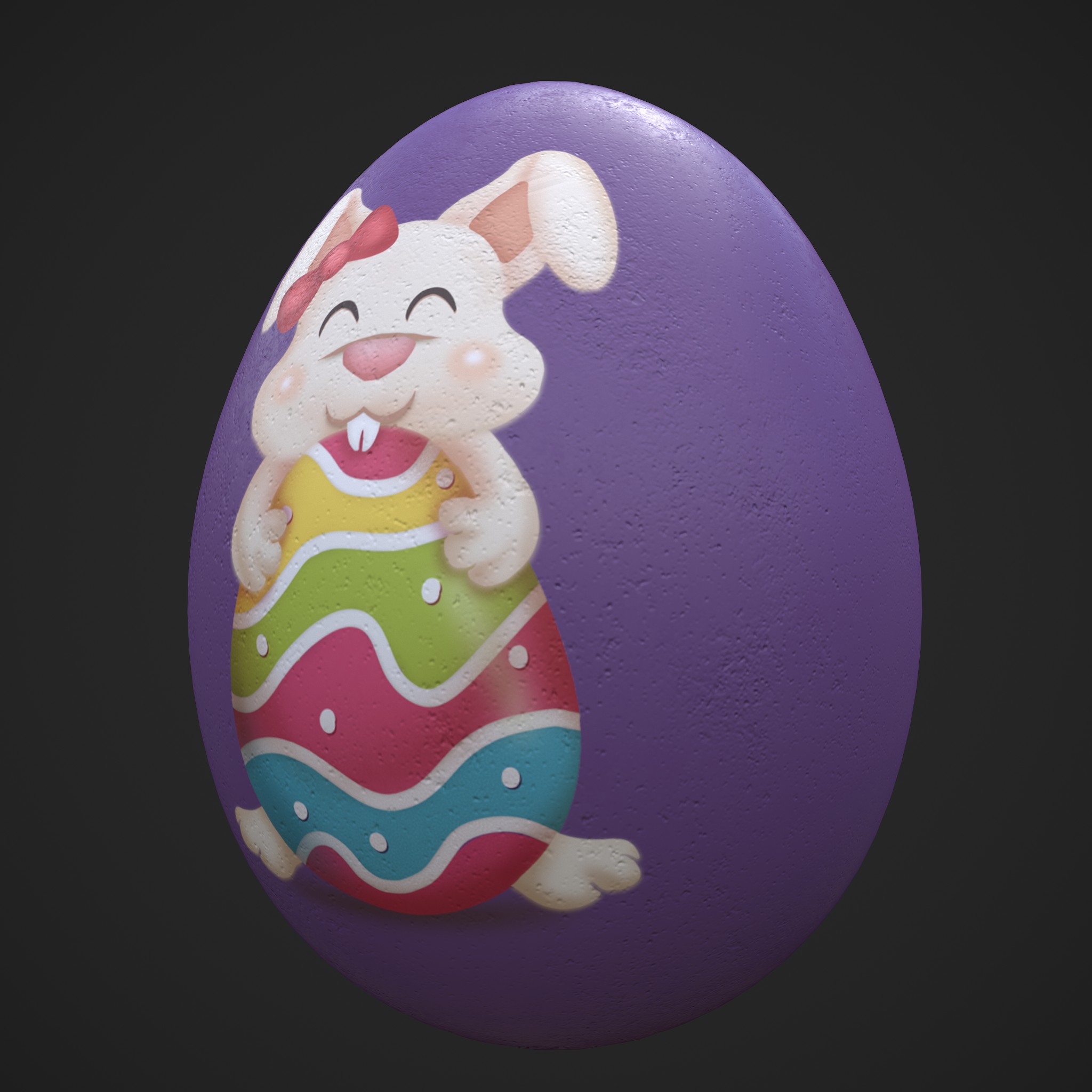 Easter Egg Bunny Purple - 3D Model by Get Dead Entertainment