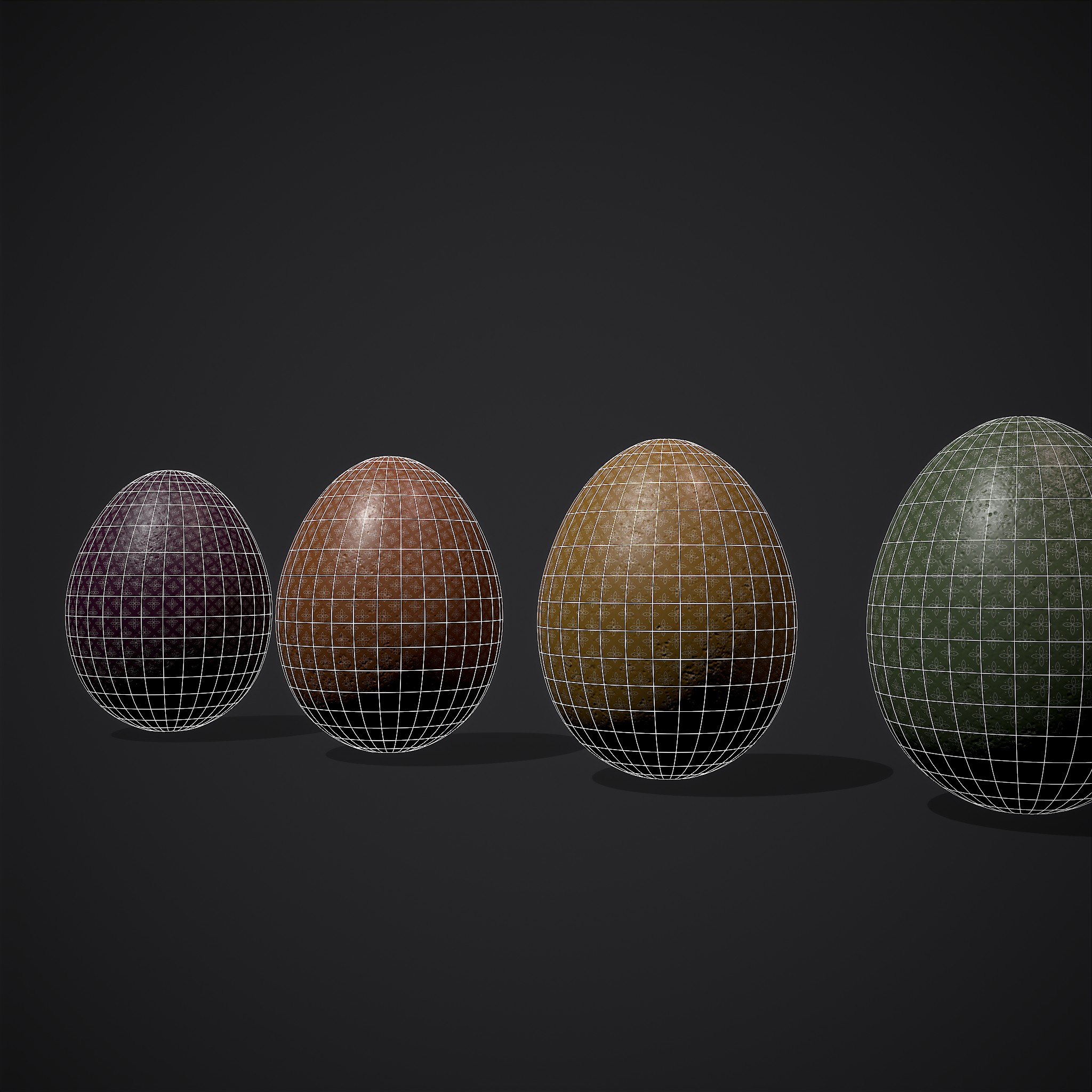 Easter Eggs Designs 5 - 3D Model by Get Dead Entertainment