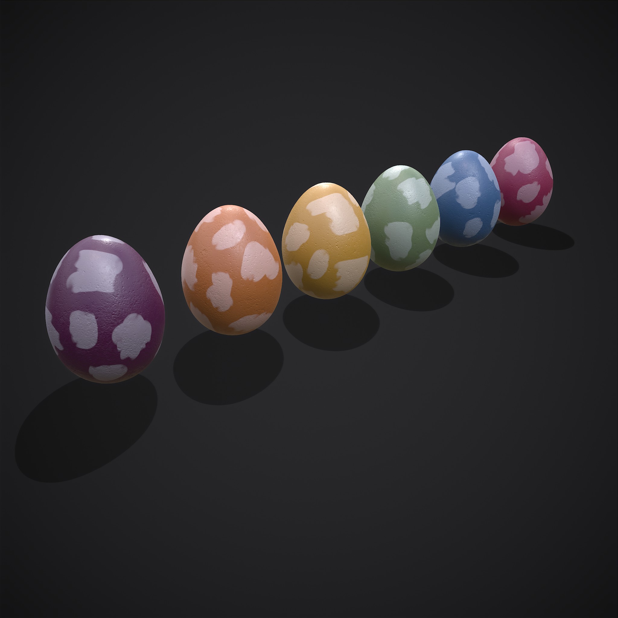 Easter Eggs Designs Patches - 3D Model by Get Dead Entertainment