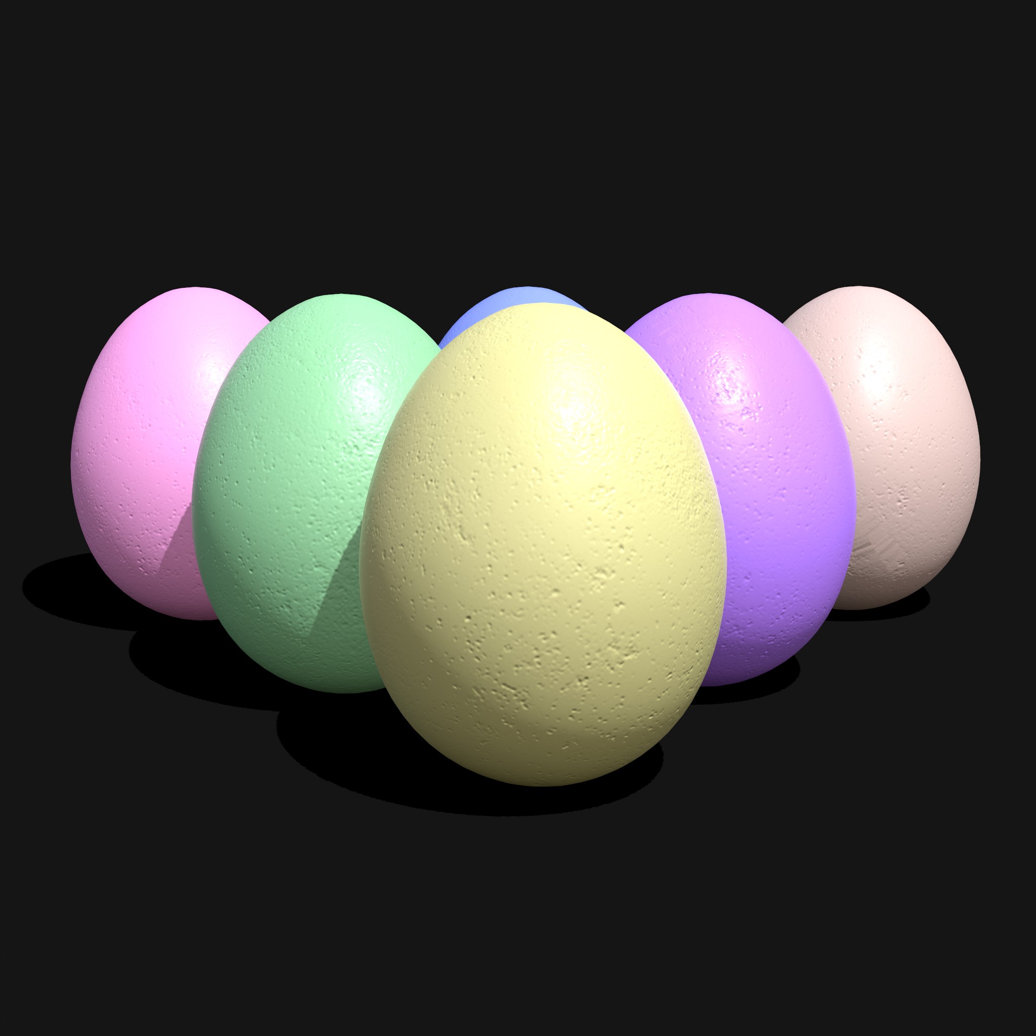 Easter Eggs Light Colors - 3D Model by Get Dead Entertainment