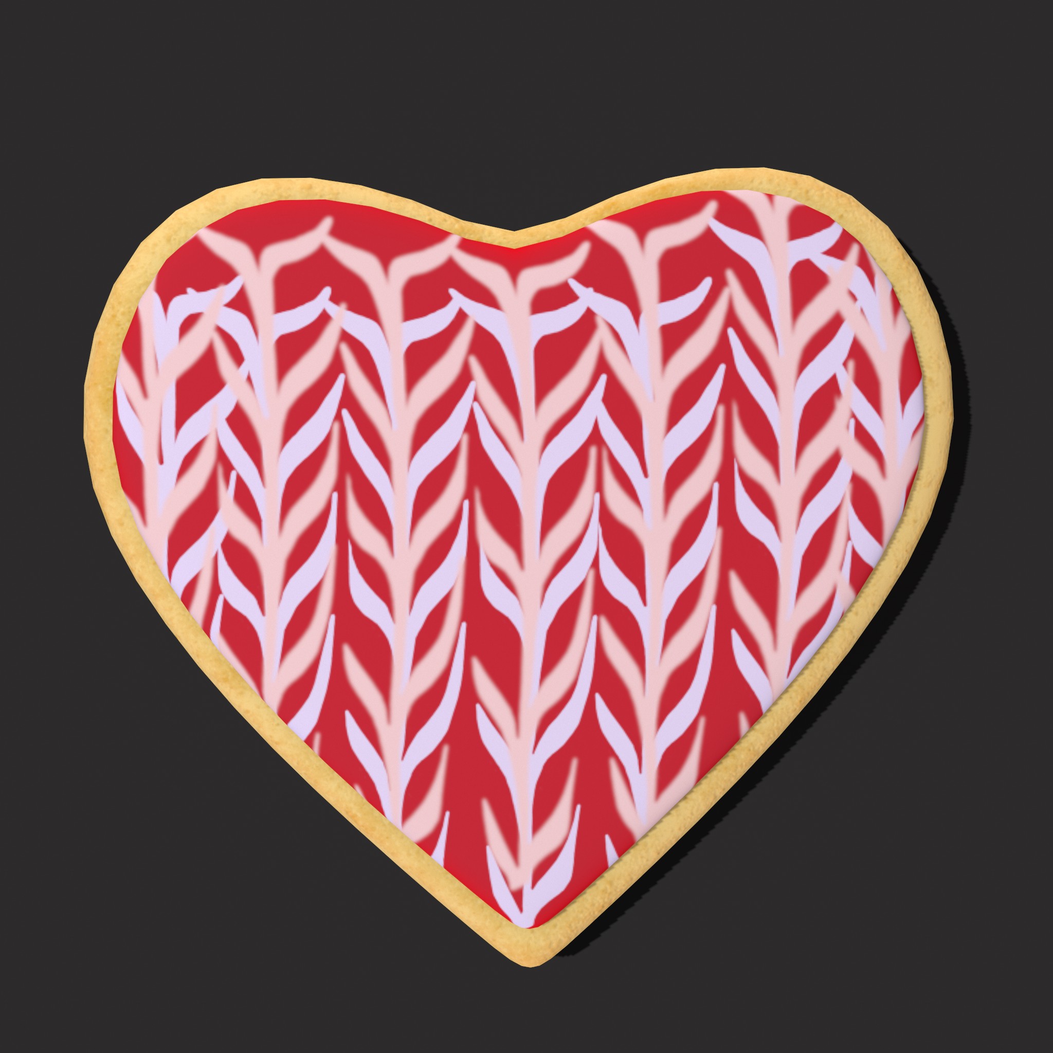 Eight Variety Heart Cookies - Free 3D Model by Get Dead Entertainment