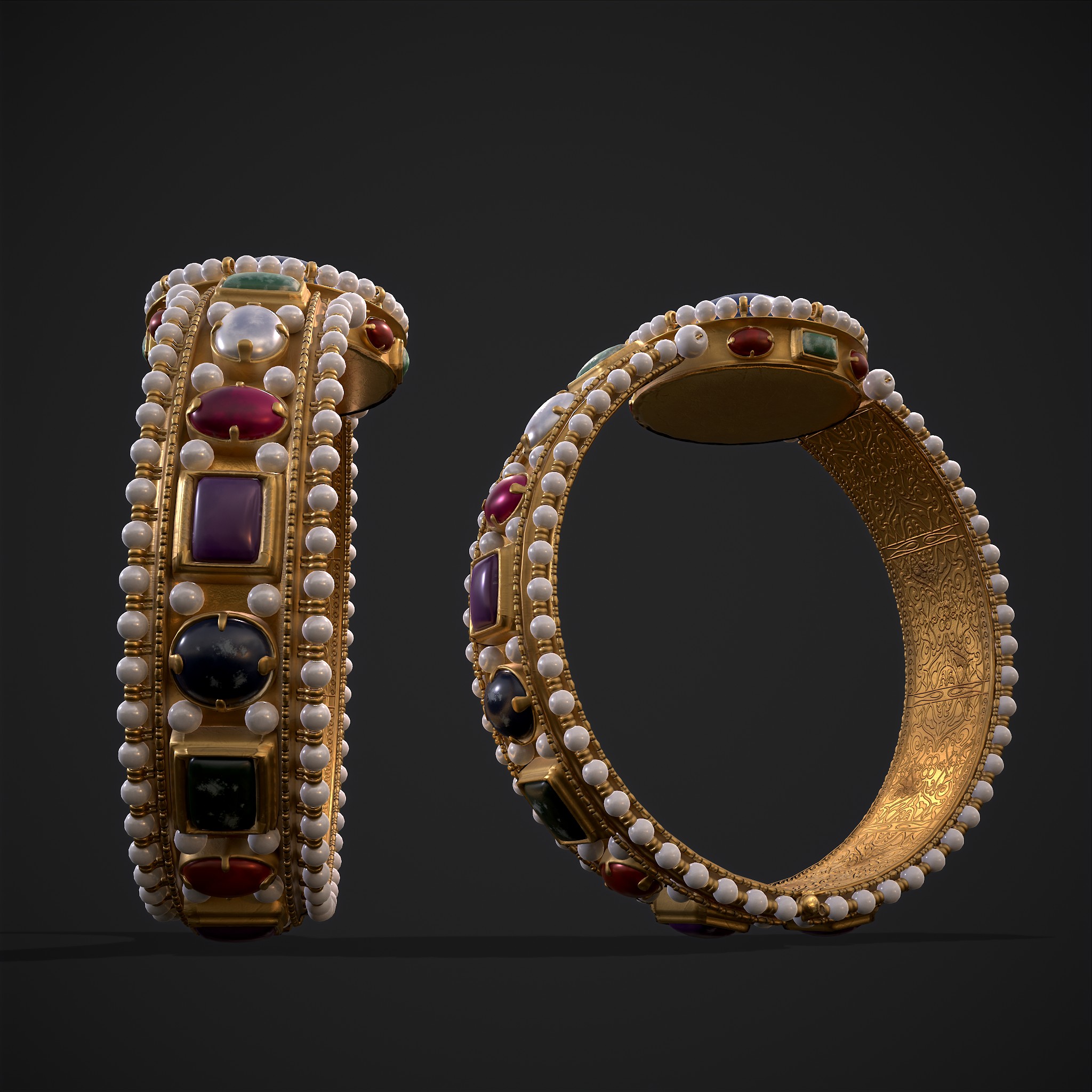Elegant Byzantine Ring - 3D Model by Get Dead Entertainment