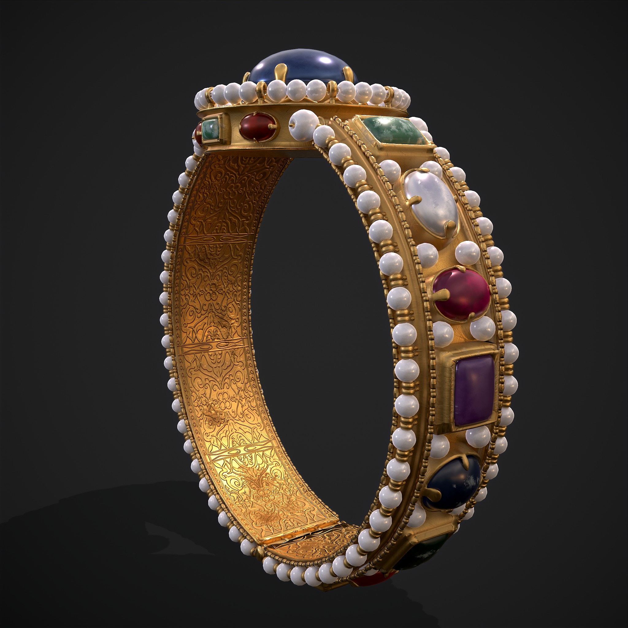 Elegant Byzantine Ring - 3D Model by Get Dead Entertainment