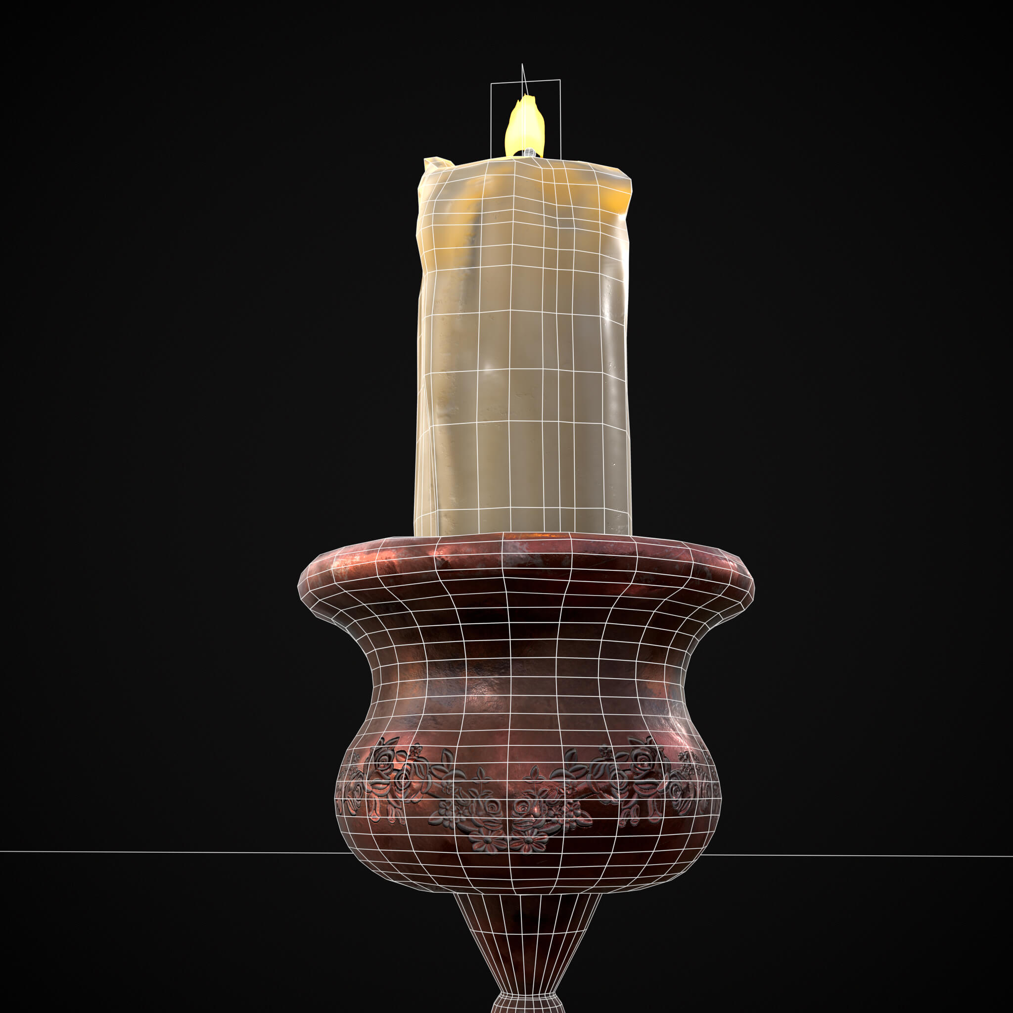 Elegant Candle Stick - 3D Model by Get Dead Entertainment