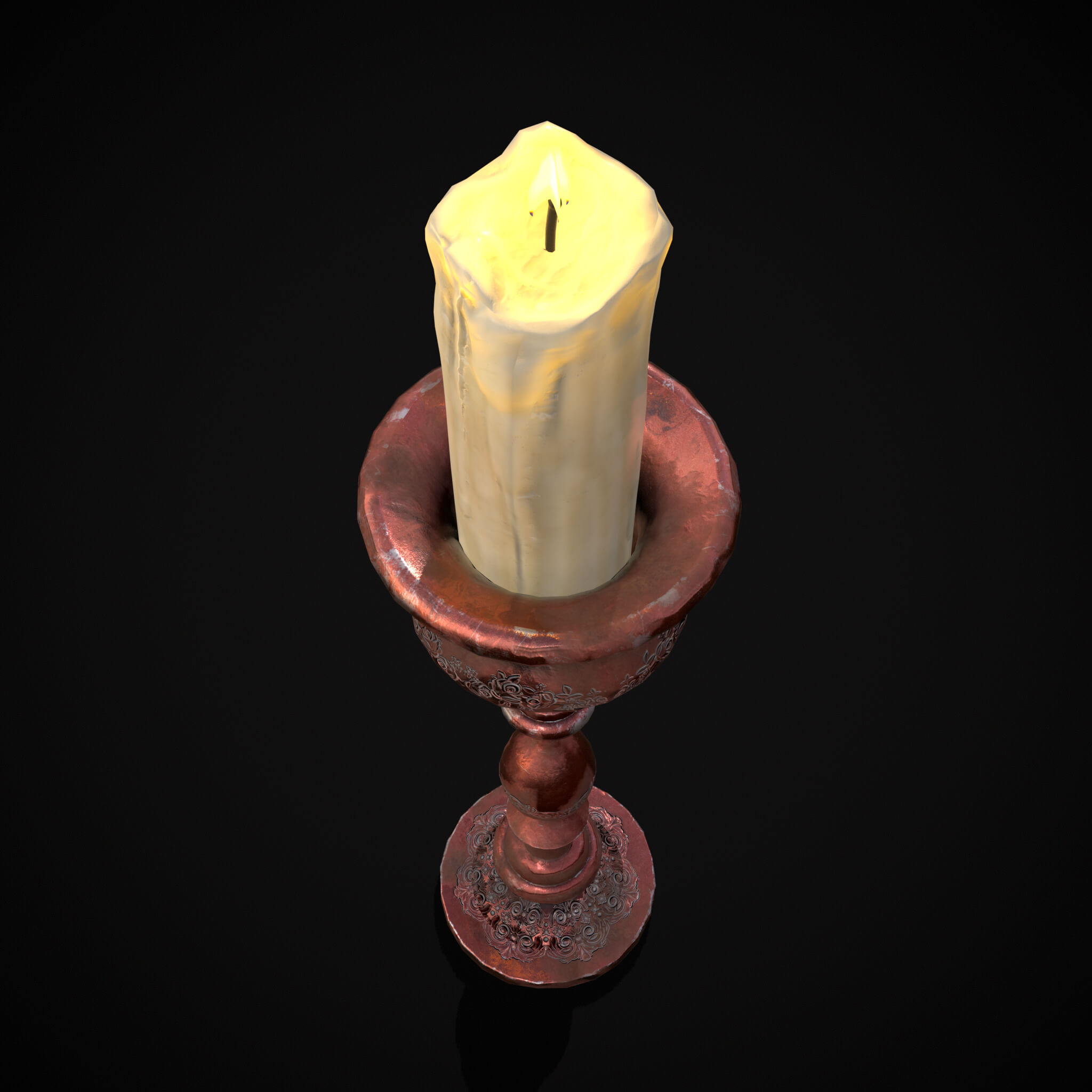 Elegant Candle Stick - 3D Model by Get Dead Entertainment