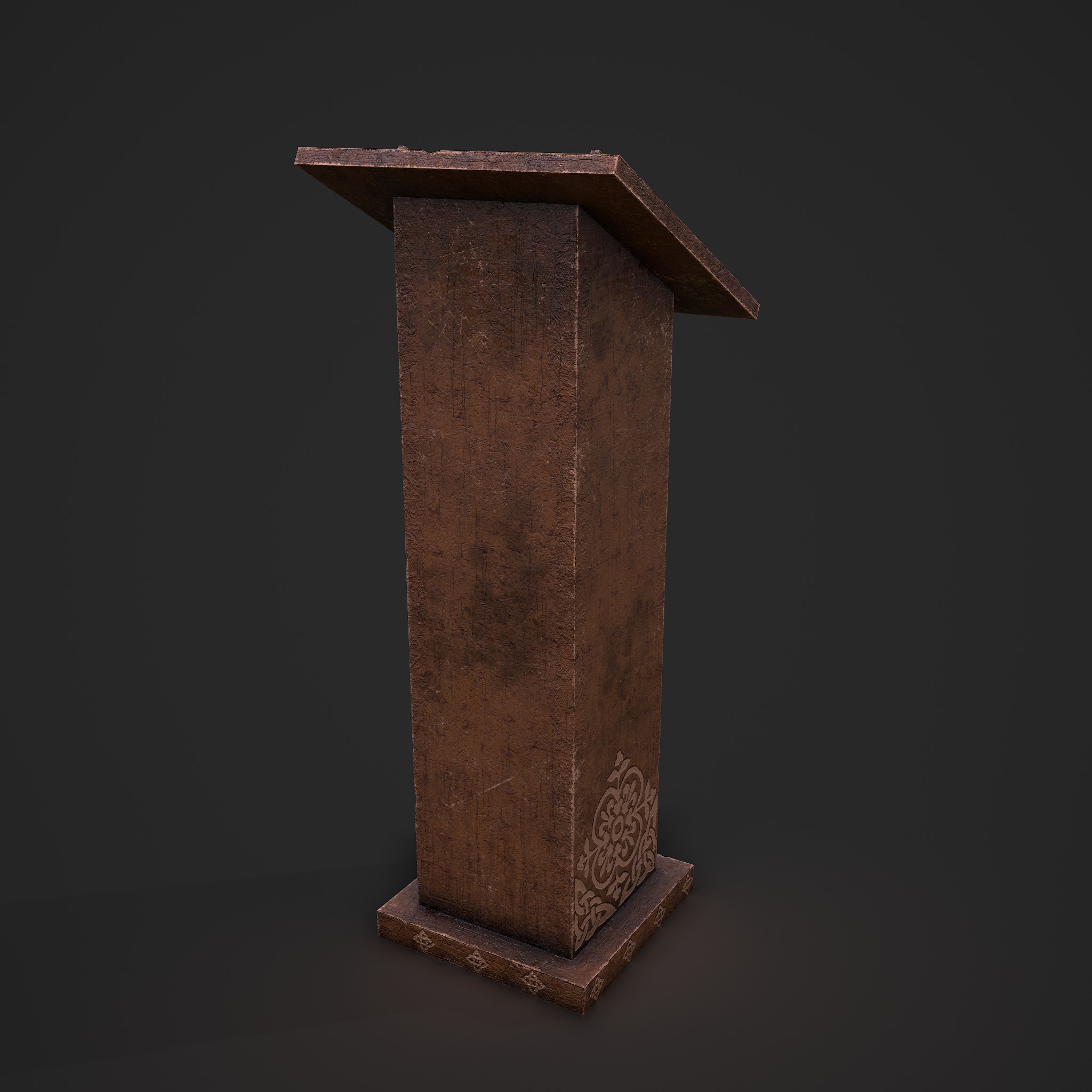 Elegant Lecture Stand - 3D Model by Get Dead Entertainment