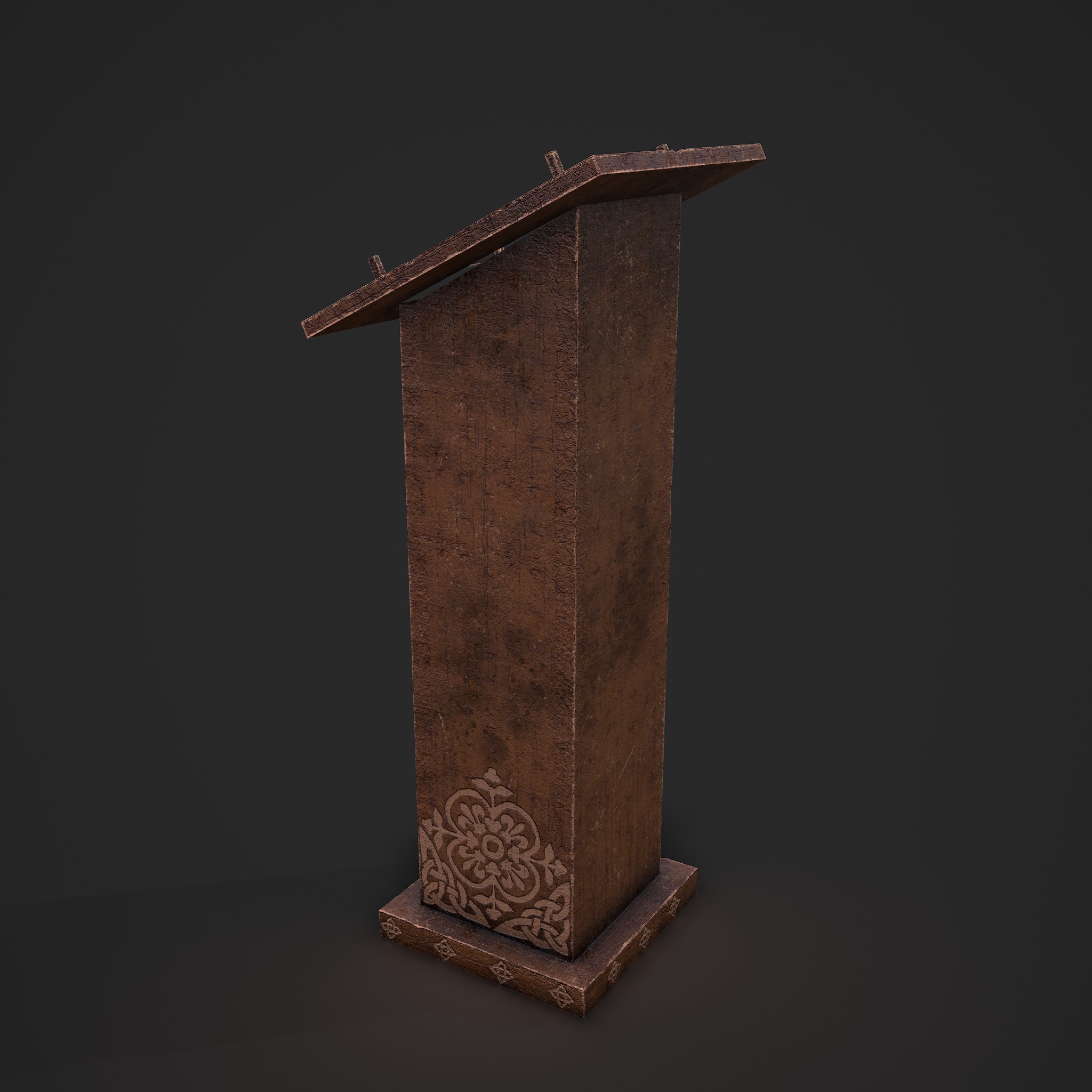 Elegant Lecture Stand - 3D Model by Get Dead Entertainment