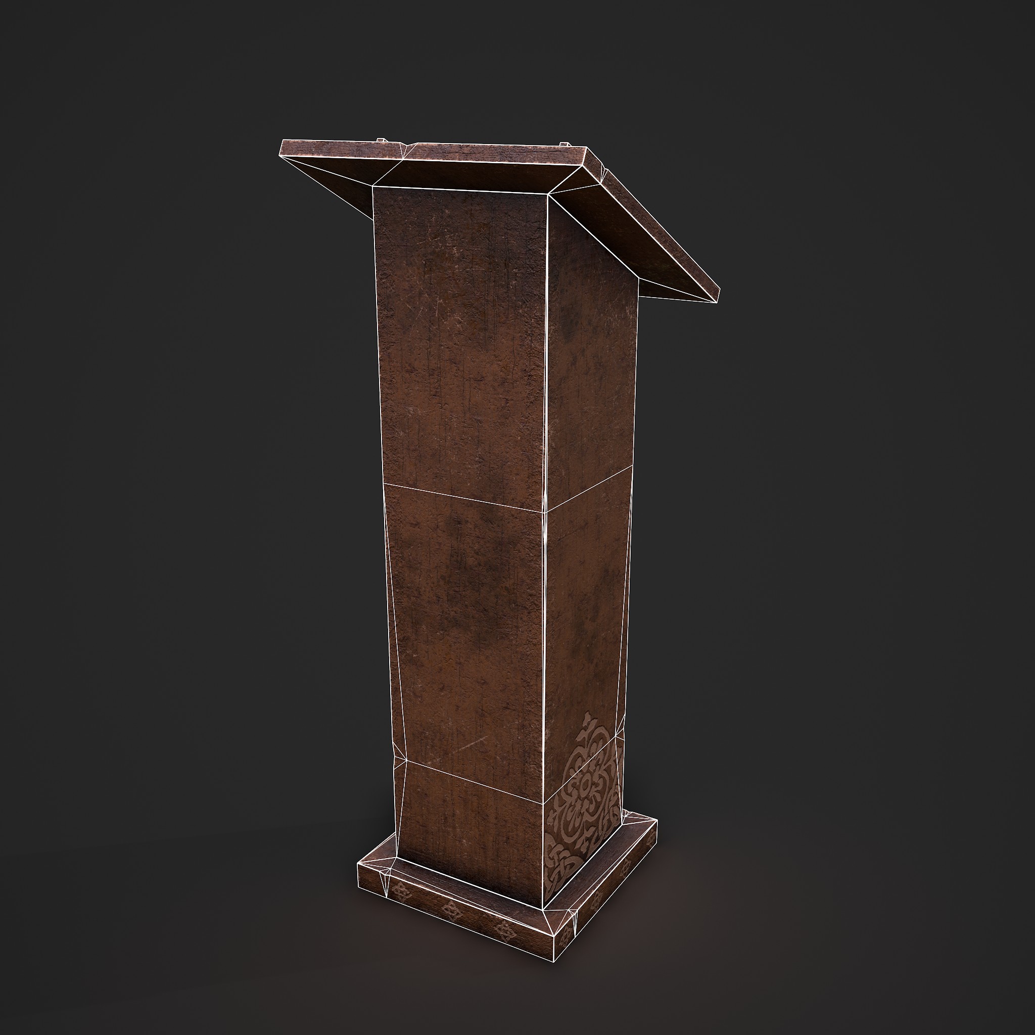 Elegant Lecture Stand - 3D Model by Get Dead Entertainment
