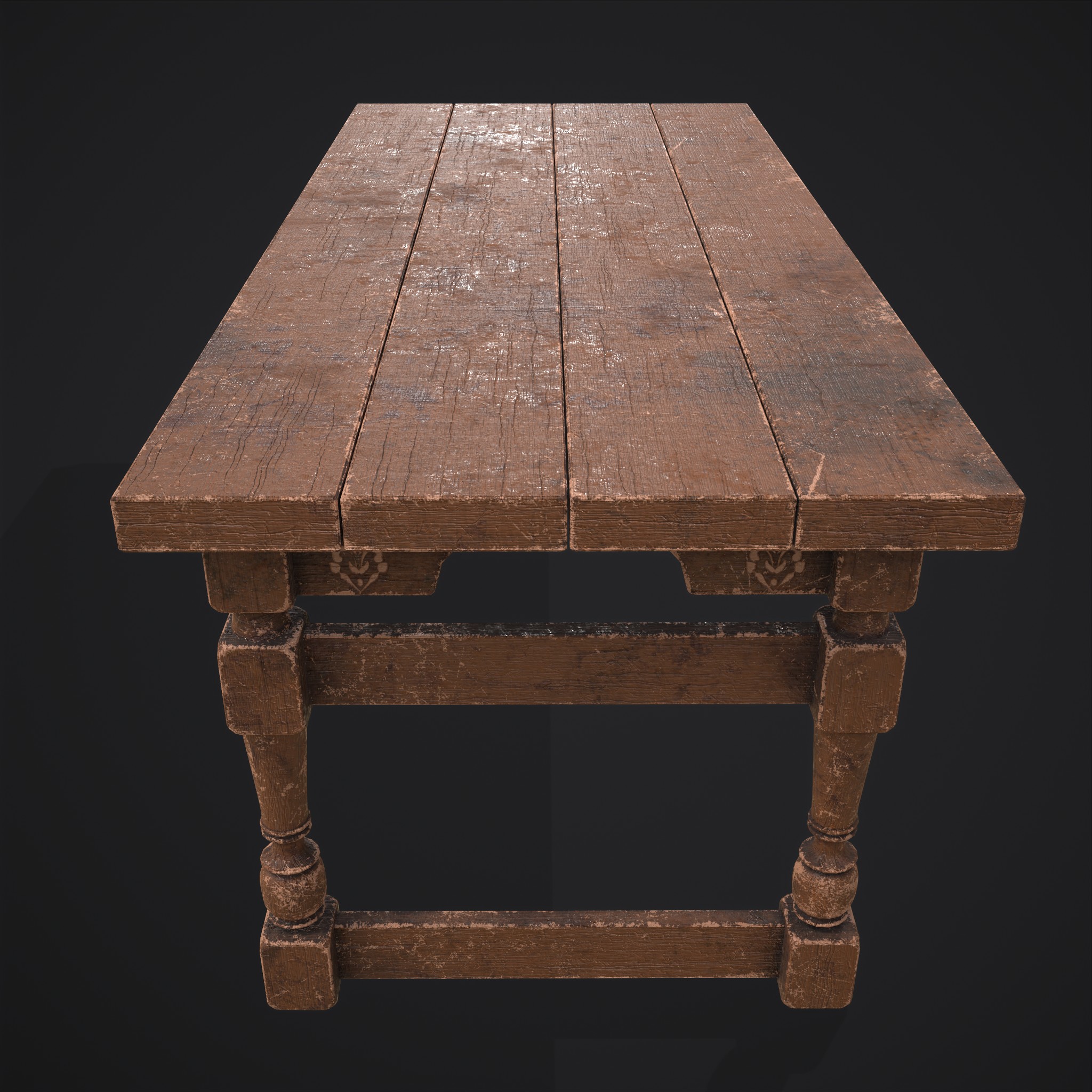 Elegant Long Table - 3D Model by Get Dead Entertainment