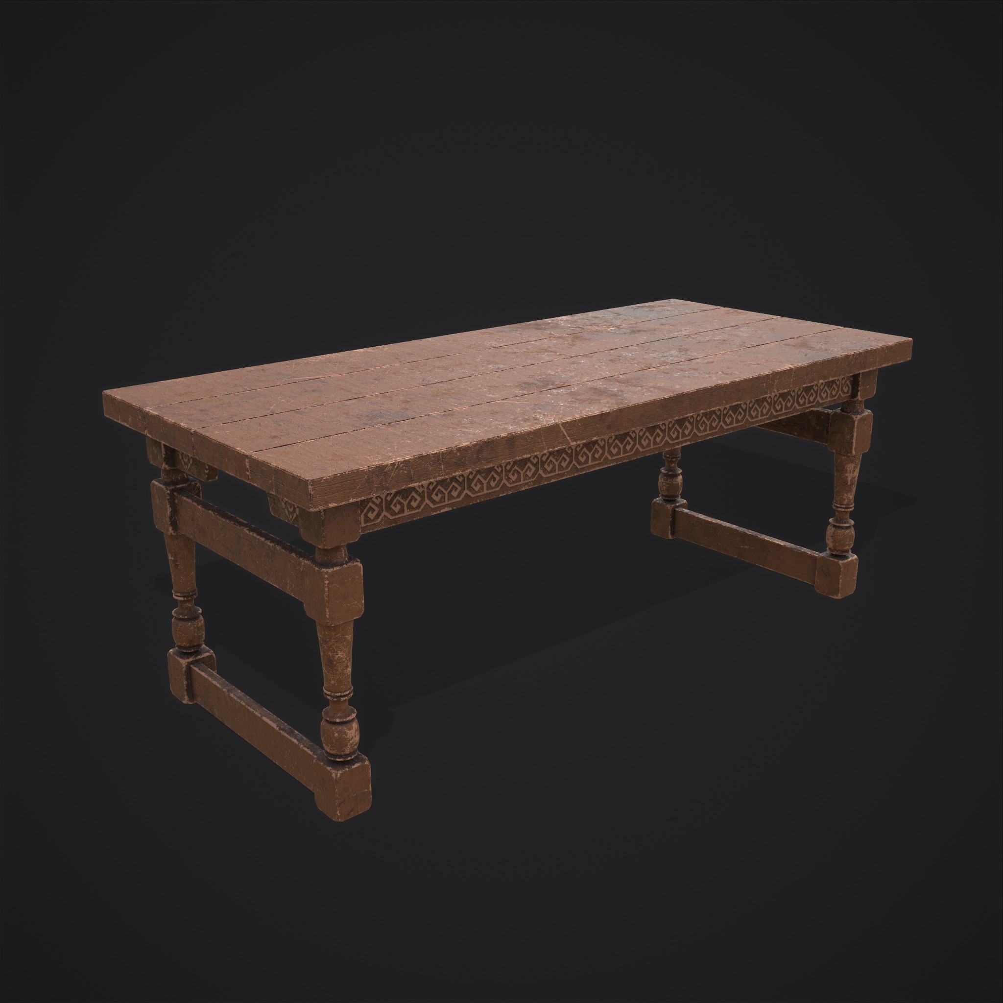 Elegant Long Table - 3D Model by Get Dead Entertainment