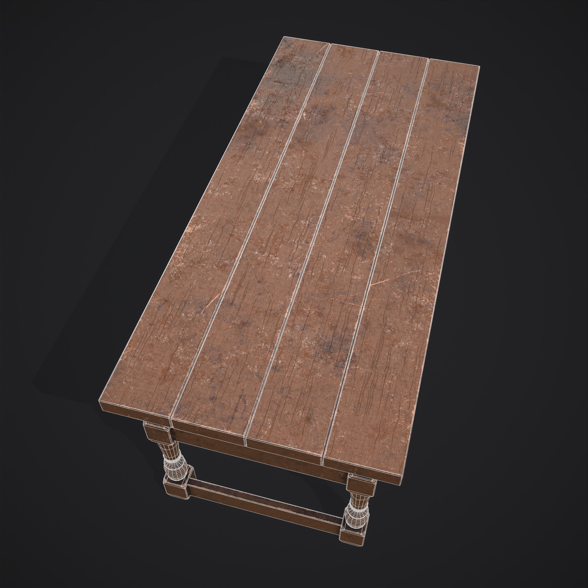 Elegant Long Table - 3D Model by Get Dead Entertainment