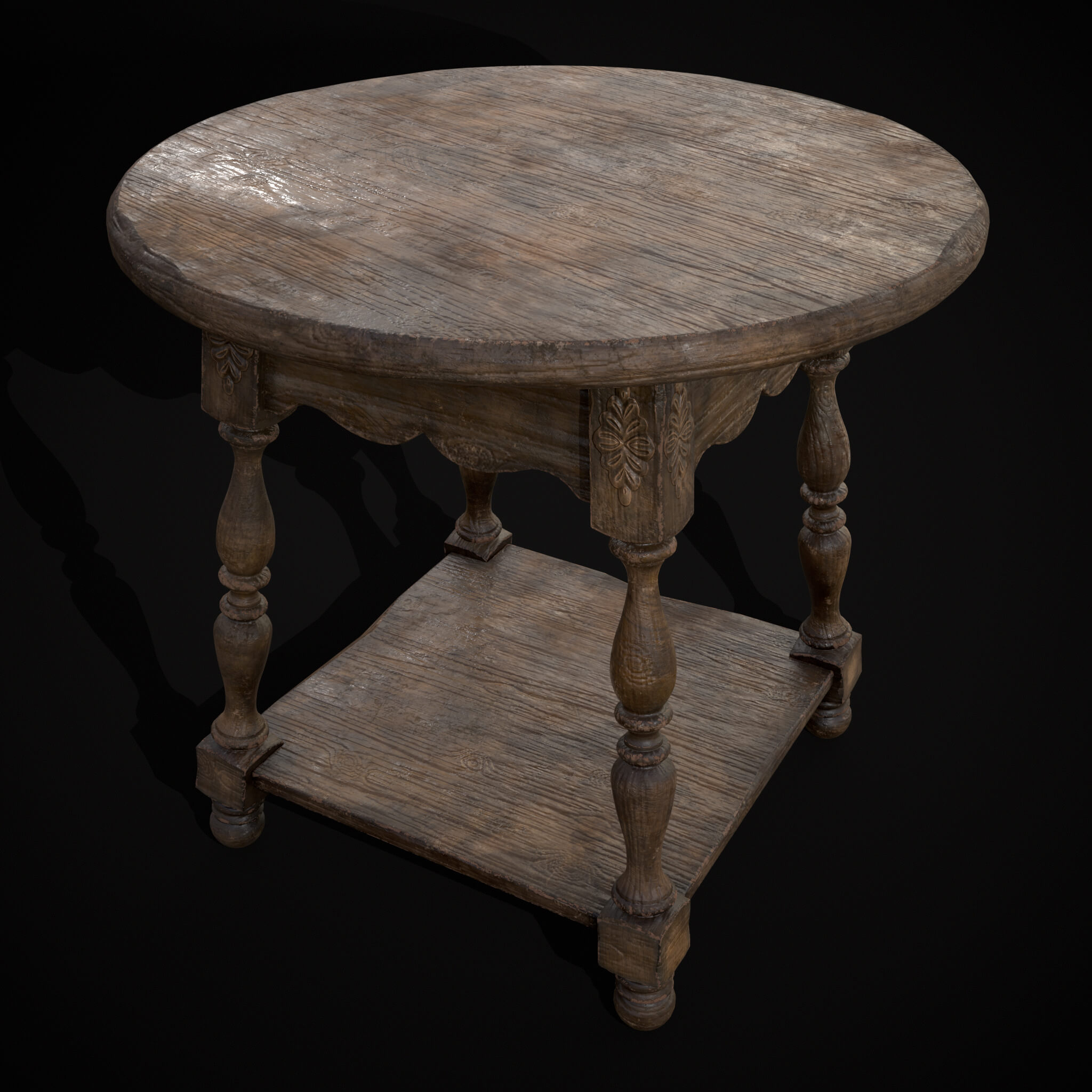 Elegant Round Side Table - 3D Model by Get Dead Entertainment