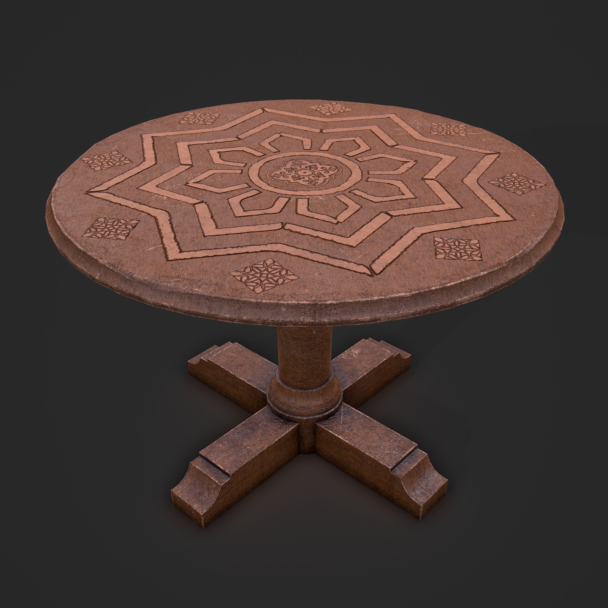 Elegant Round Table - 3D Model by Get Dead Entertainment