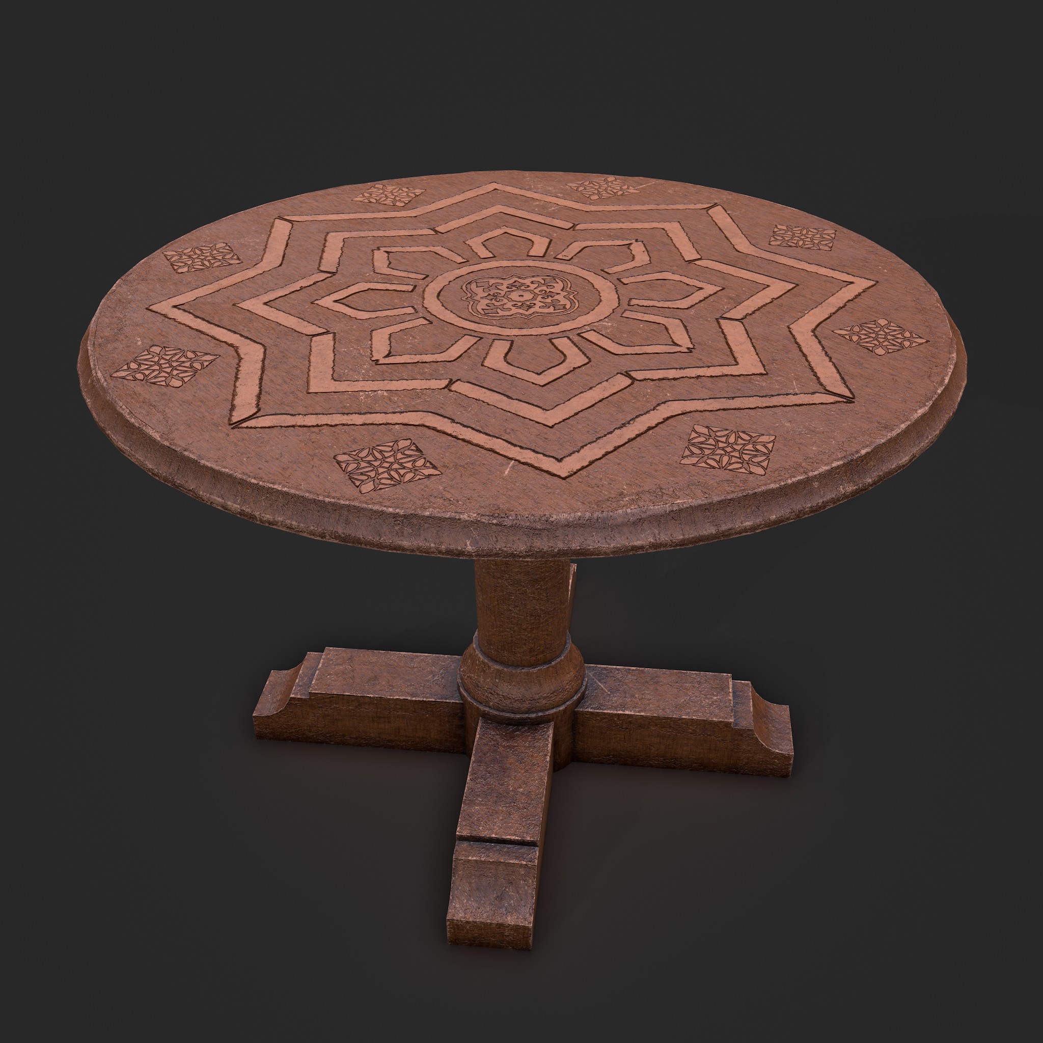Elegant Round Table - 3D Model by Get Dead Entertainment