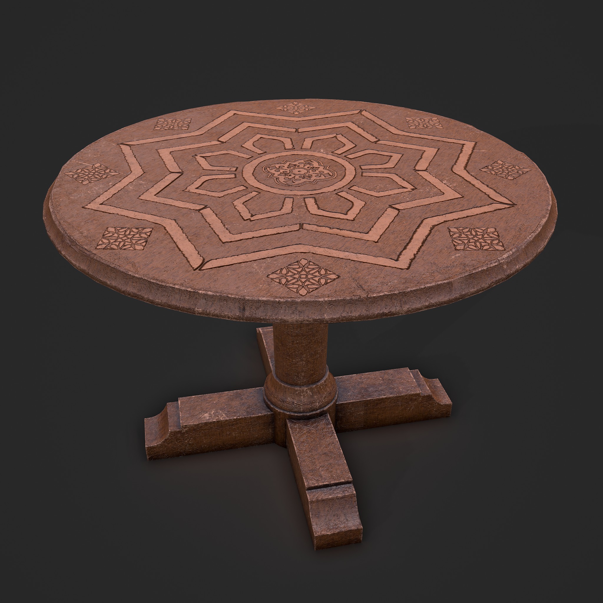Elegant Round Table - 3D Model by Get Dead Entertainment