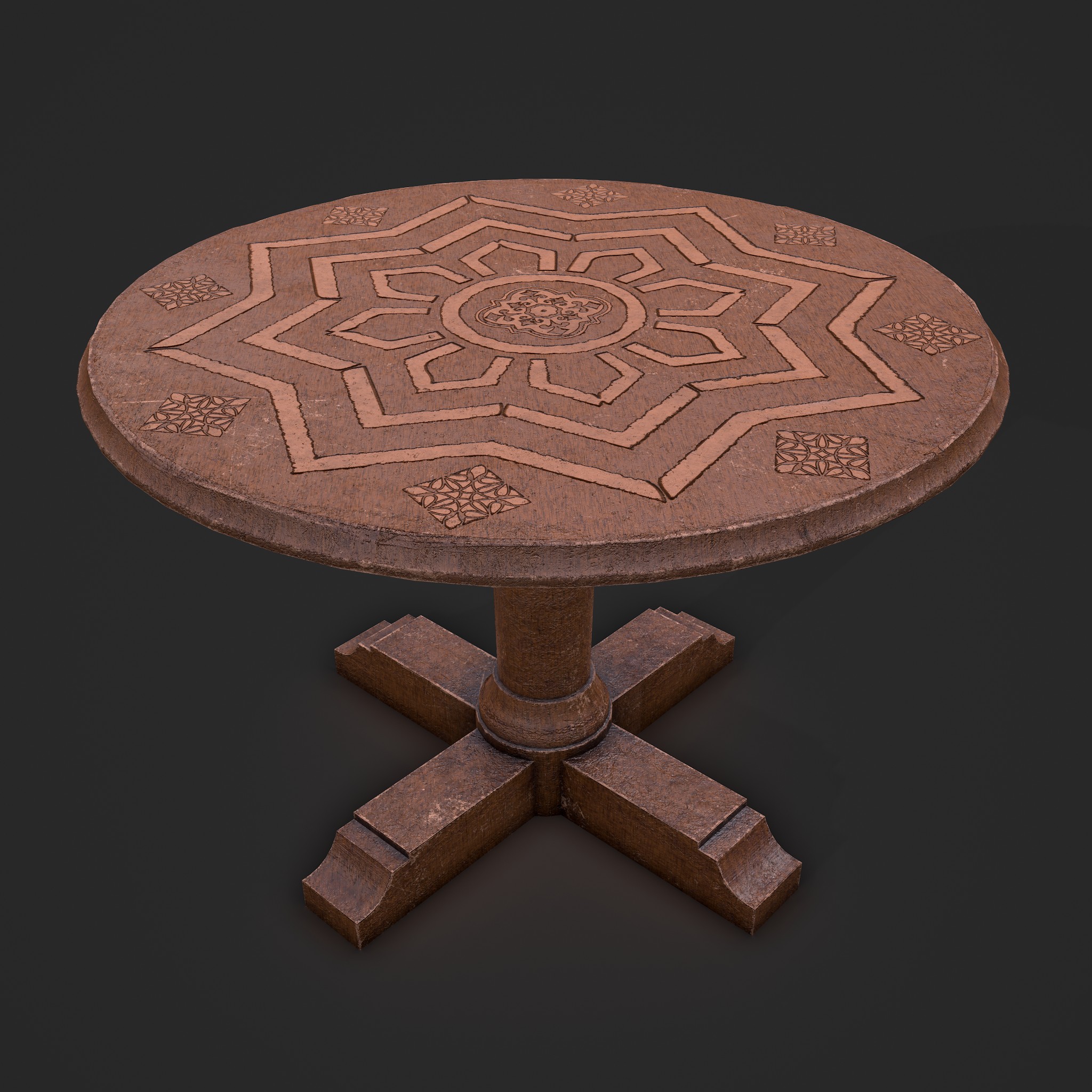 Elegant Round Table - 3D Model by Get Dead Entertainment