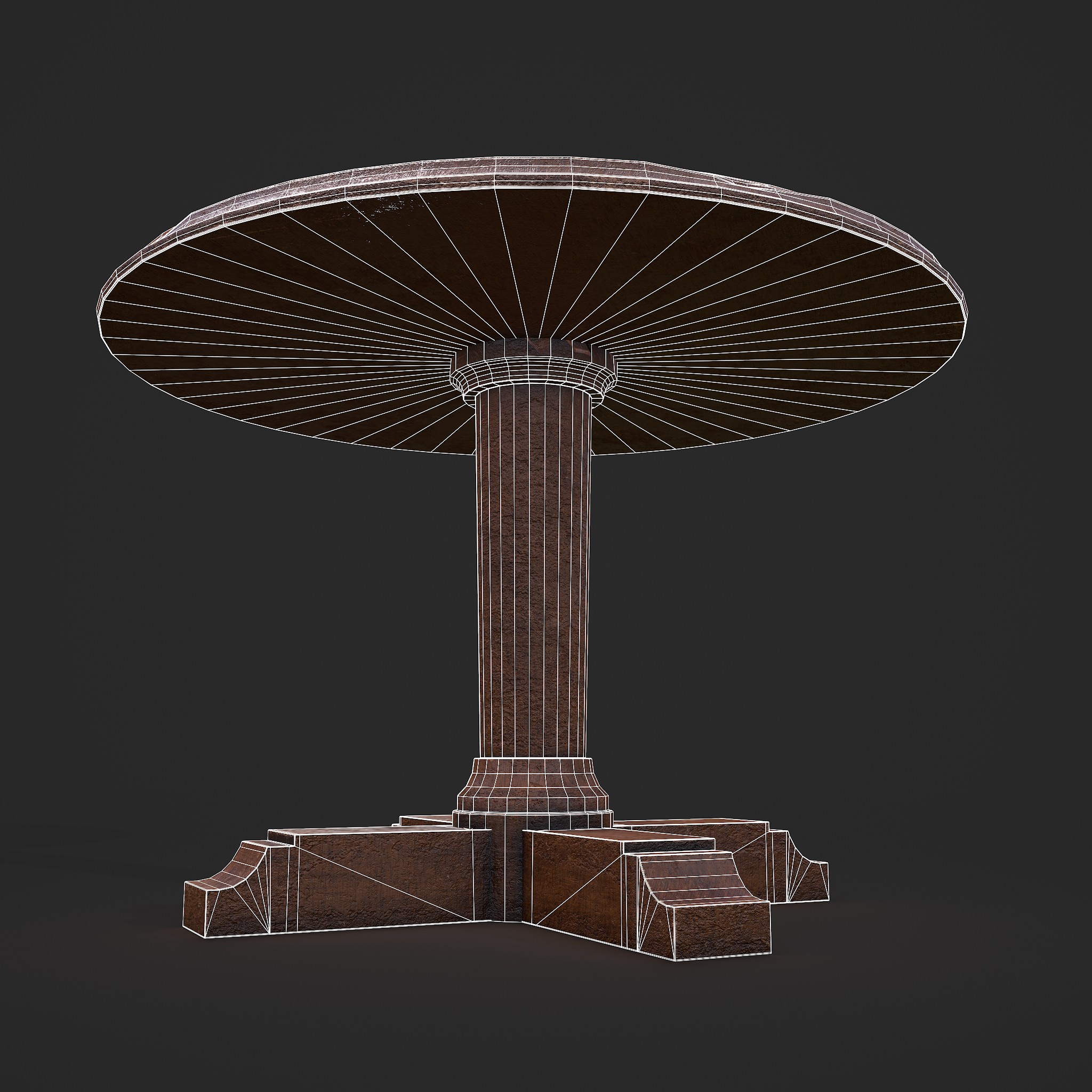 Elegant Round Table - 3D Model by Get Dead Entertainment