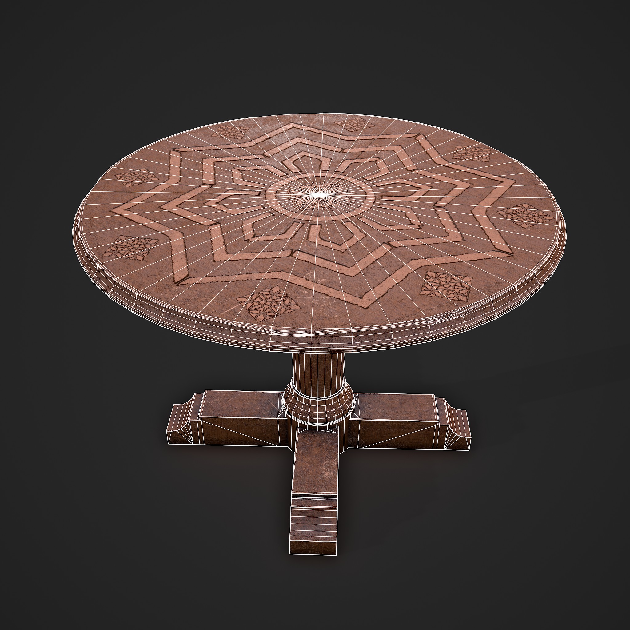 Elegant Round Table - 3D Model by Get Dead Entertainment