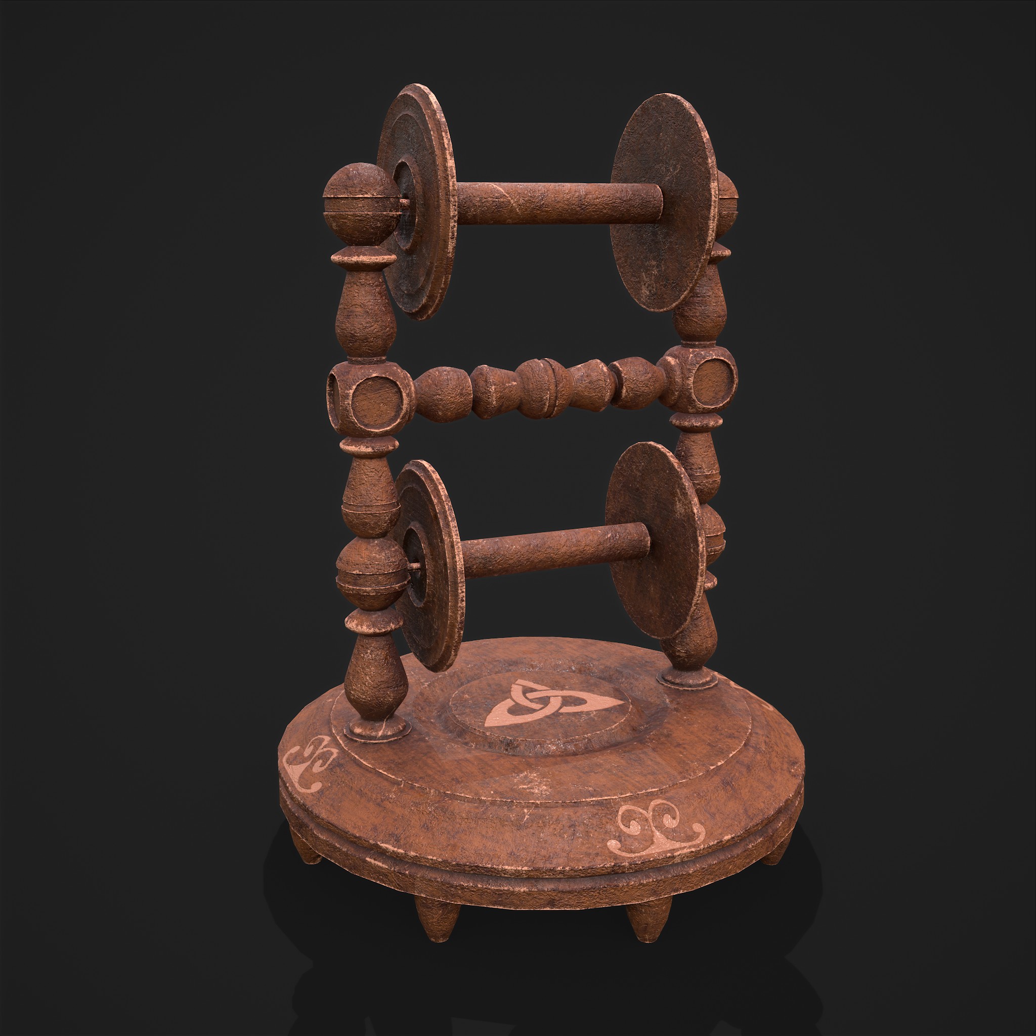 Elegant Scroll Holder - 3D Model by Get Dead Entertainment