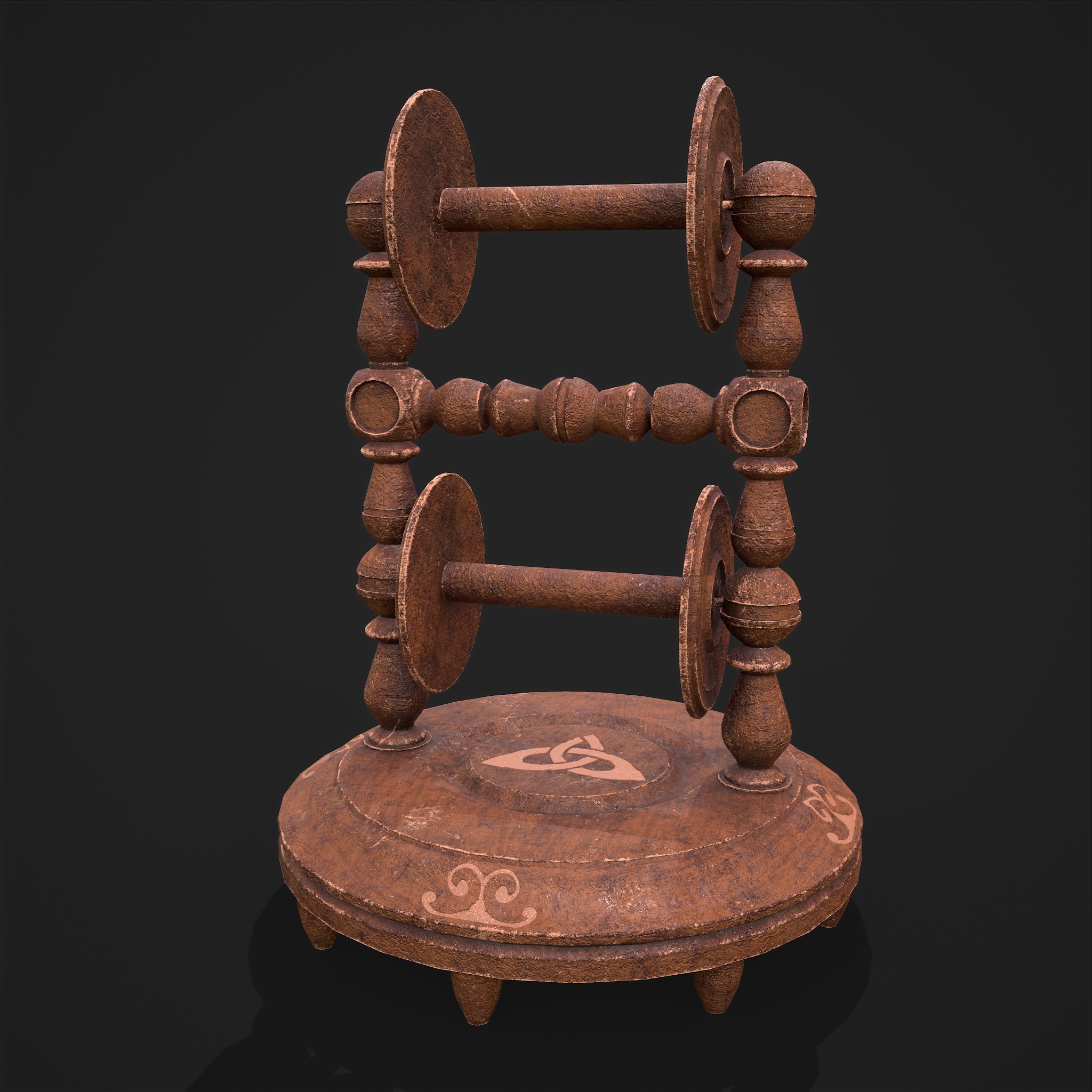 Elegant Scroll Holder - 3D Model by Get Dead Entertainment