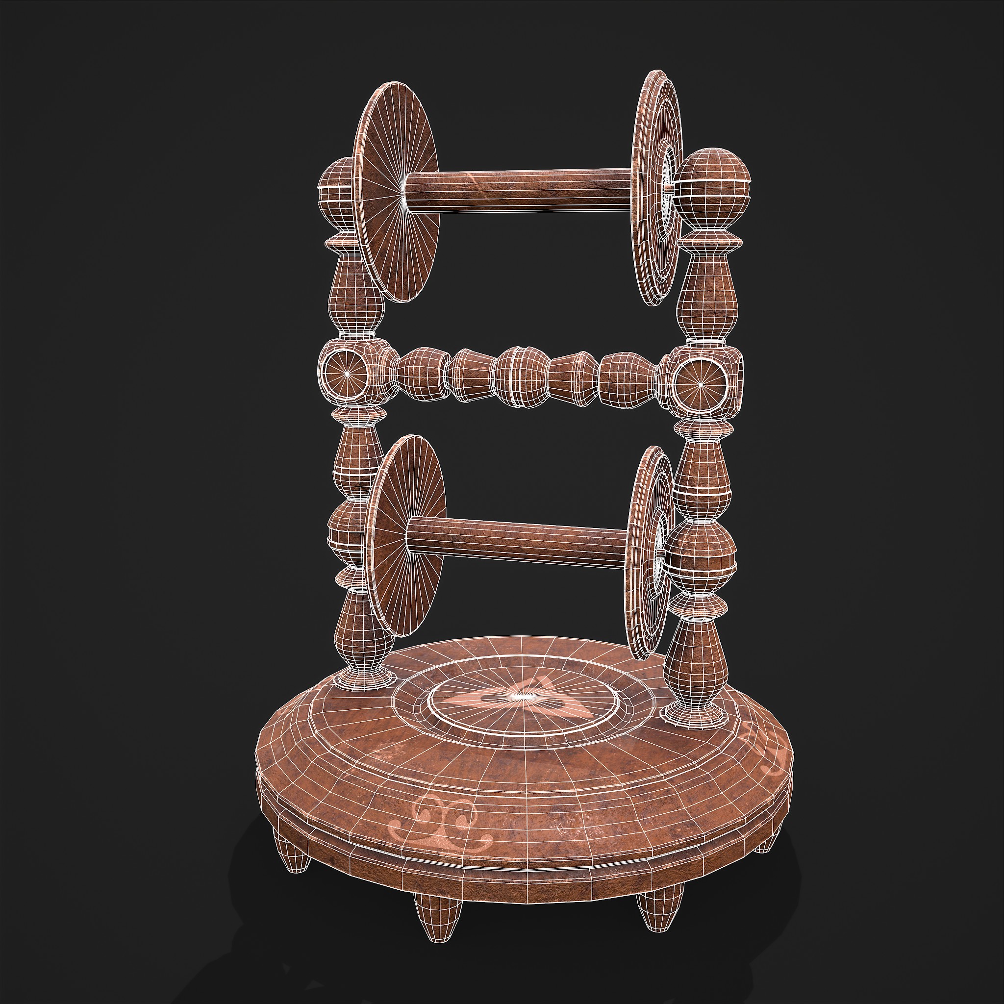 Elegant Scroll Holder - 3D Model by Get Dead Entertainment