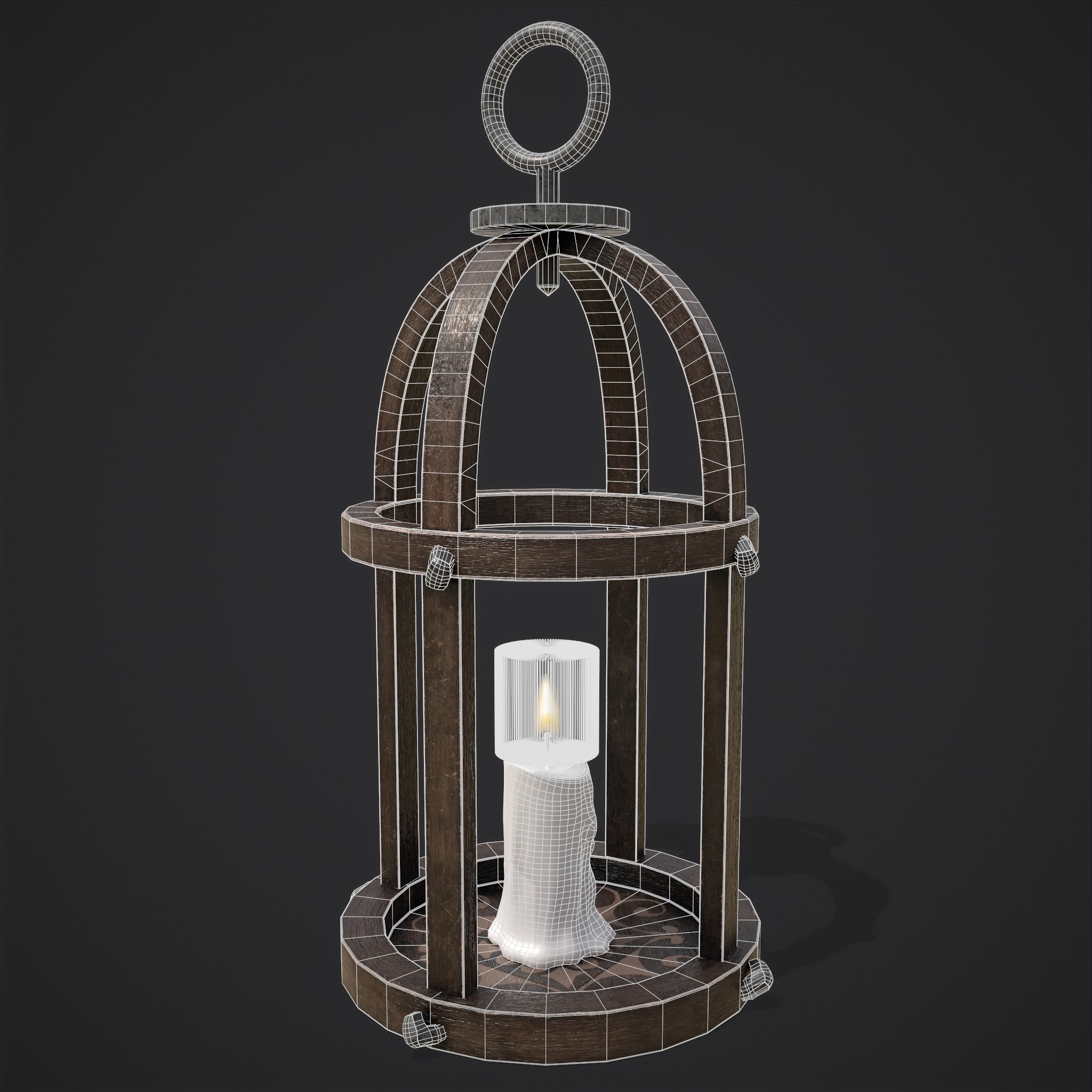 Elegant Wooden Lantern - 3D Model by Get Dead Entertainment
