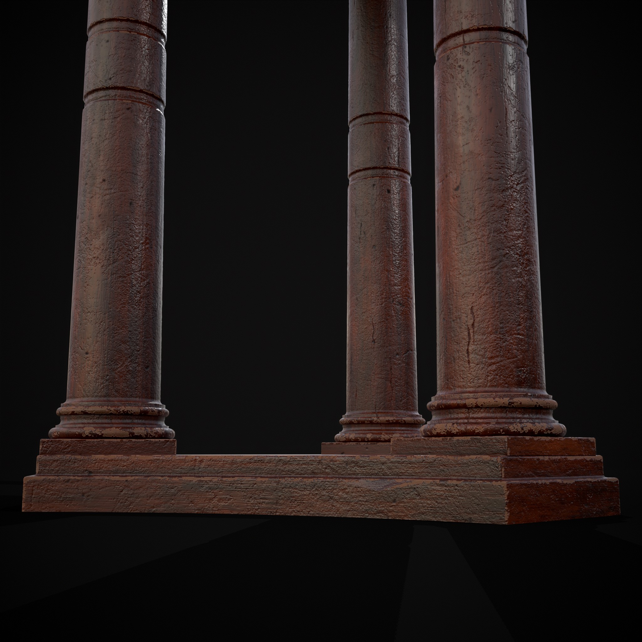 Elegant Wooden Three Leg End Table - 3D Model by Get Dead Entertainment