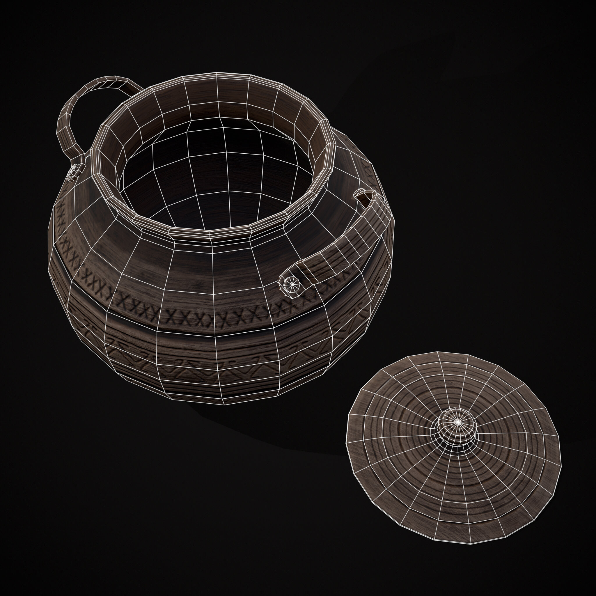Engraved Clay Pot - 3D Model by Get Dead Entertainment