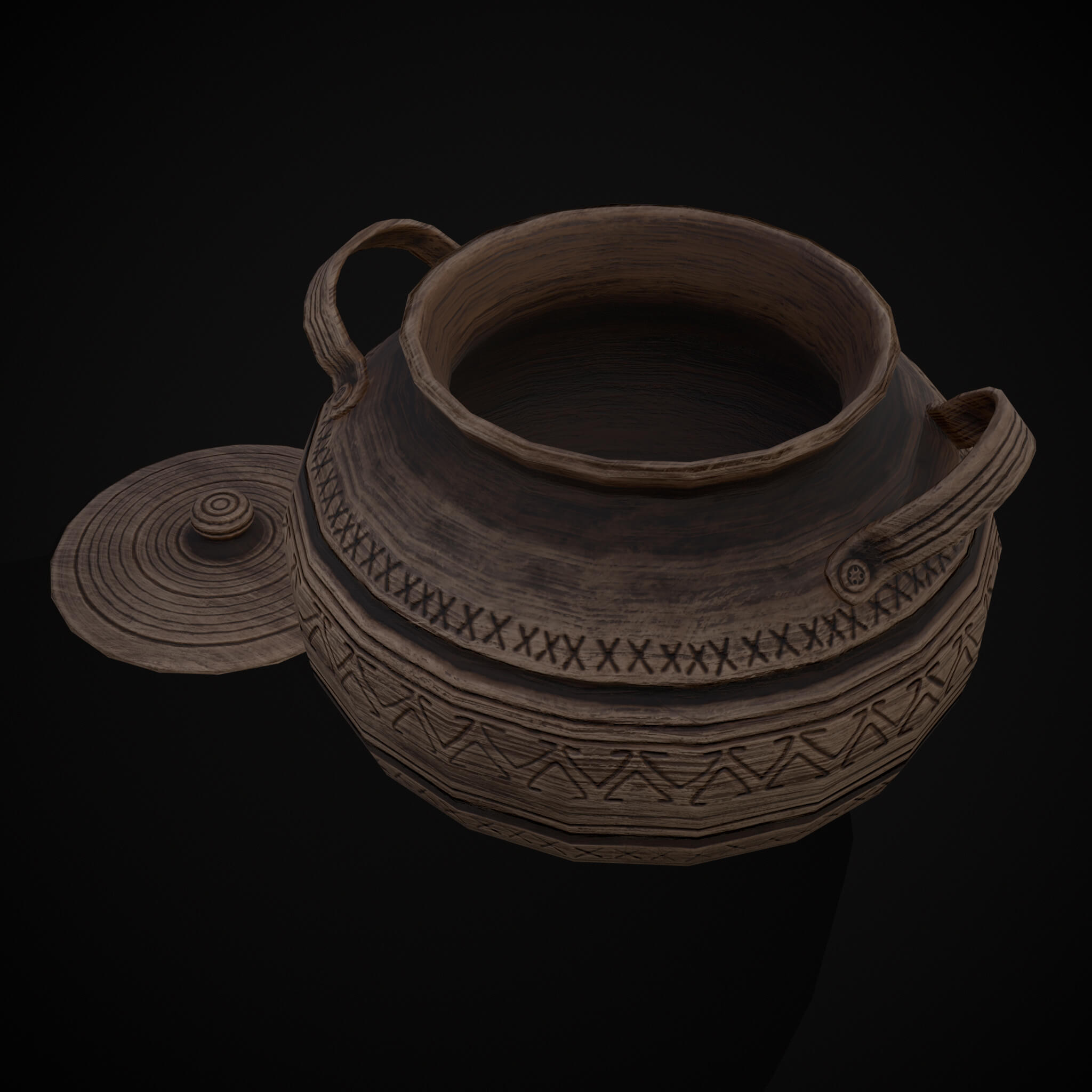 Engraved Clay Pot - 3D Model by Get Dead Entertainment
