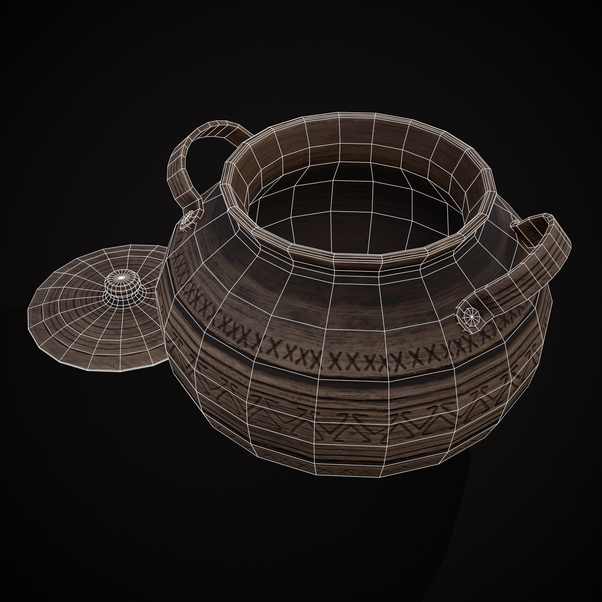 Engraved Clay Pot - 3D Model by Get Dead Entertainment
