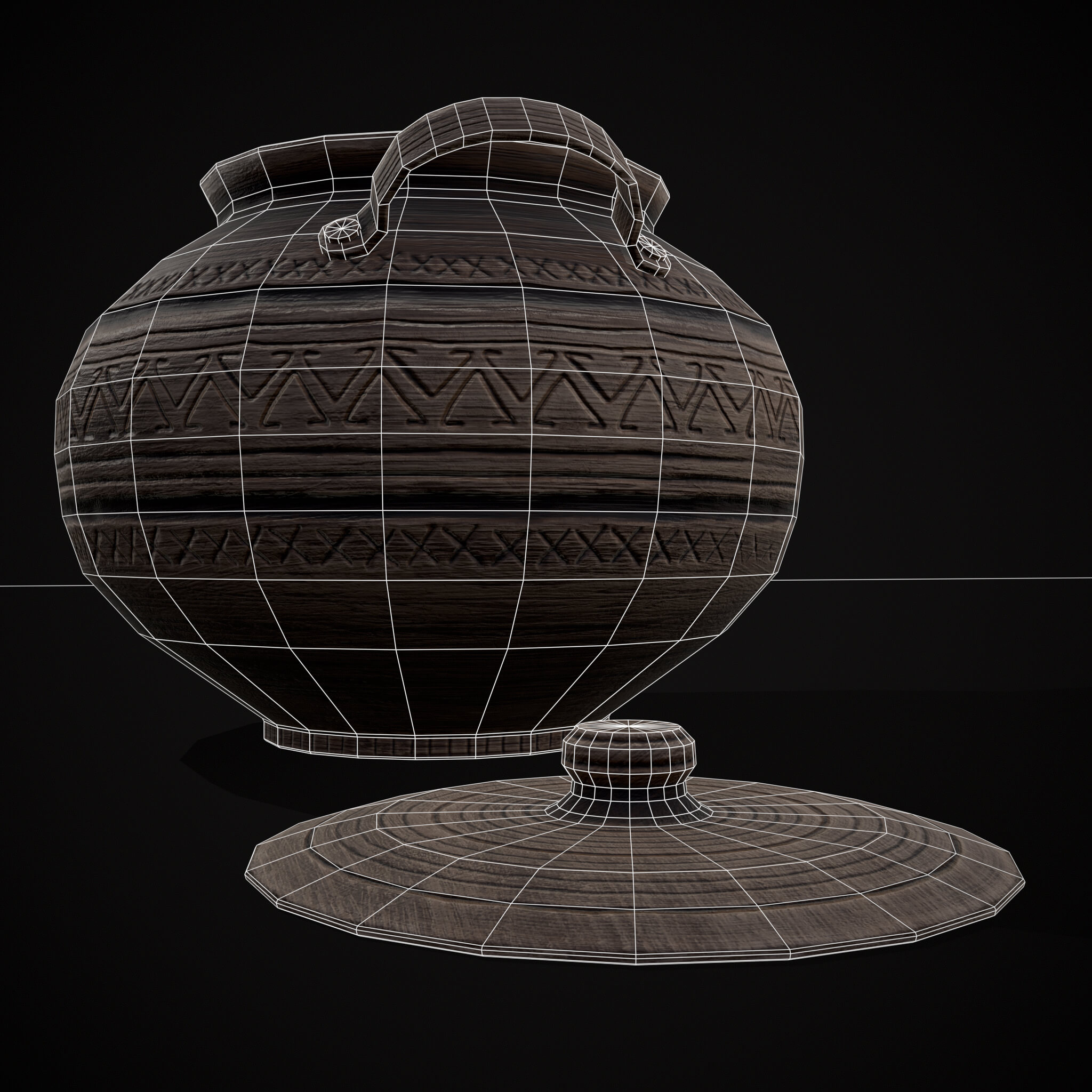 Engraved Clay Pot - 3D Model by Get Dead Entertainment