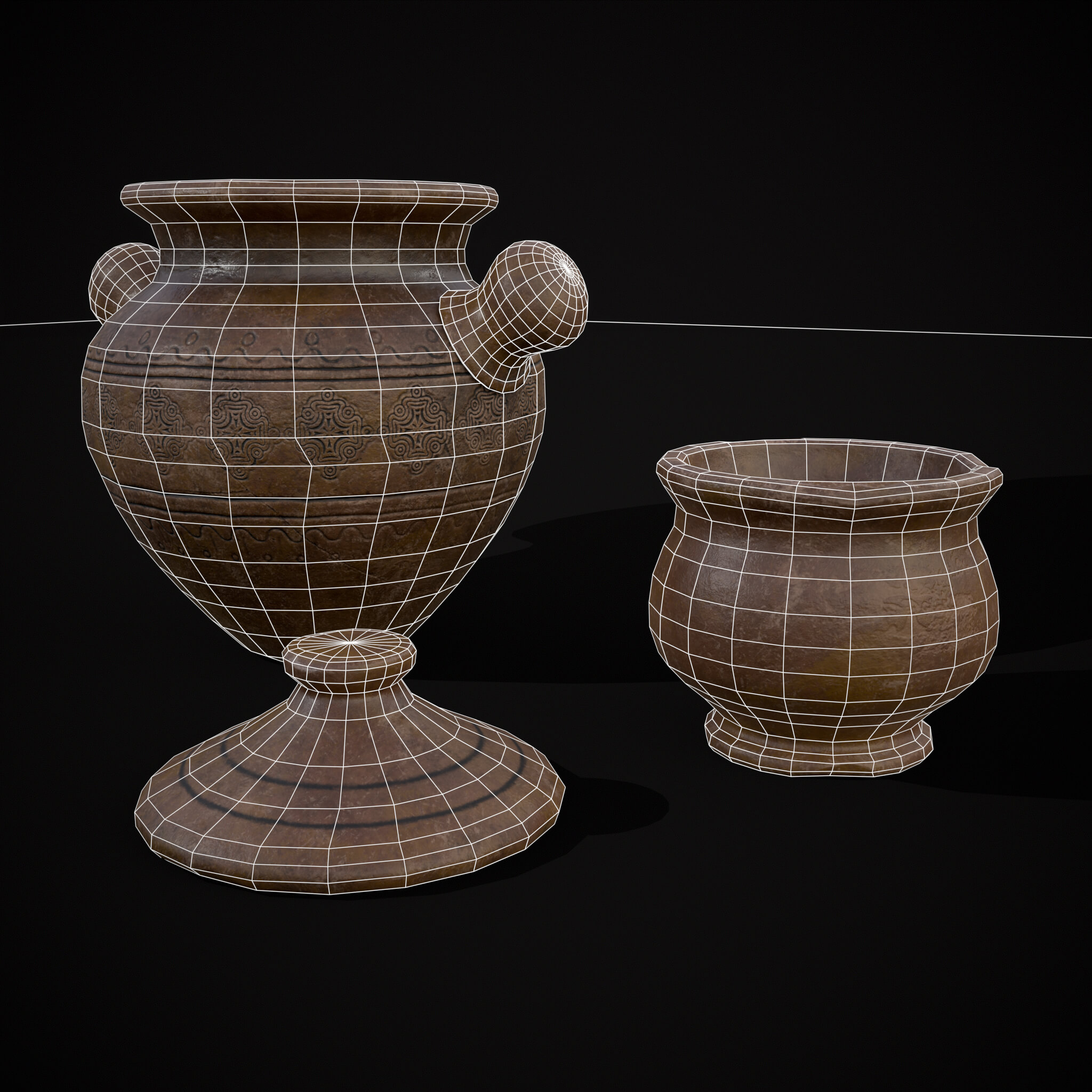 Engraved Earthenware Bean Pot - 3D Model by Get Dead Entertainment