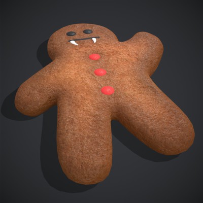 Evil Gingerbread Man - 3D Model by Get Dead Entertainment