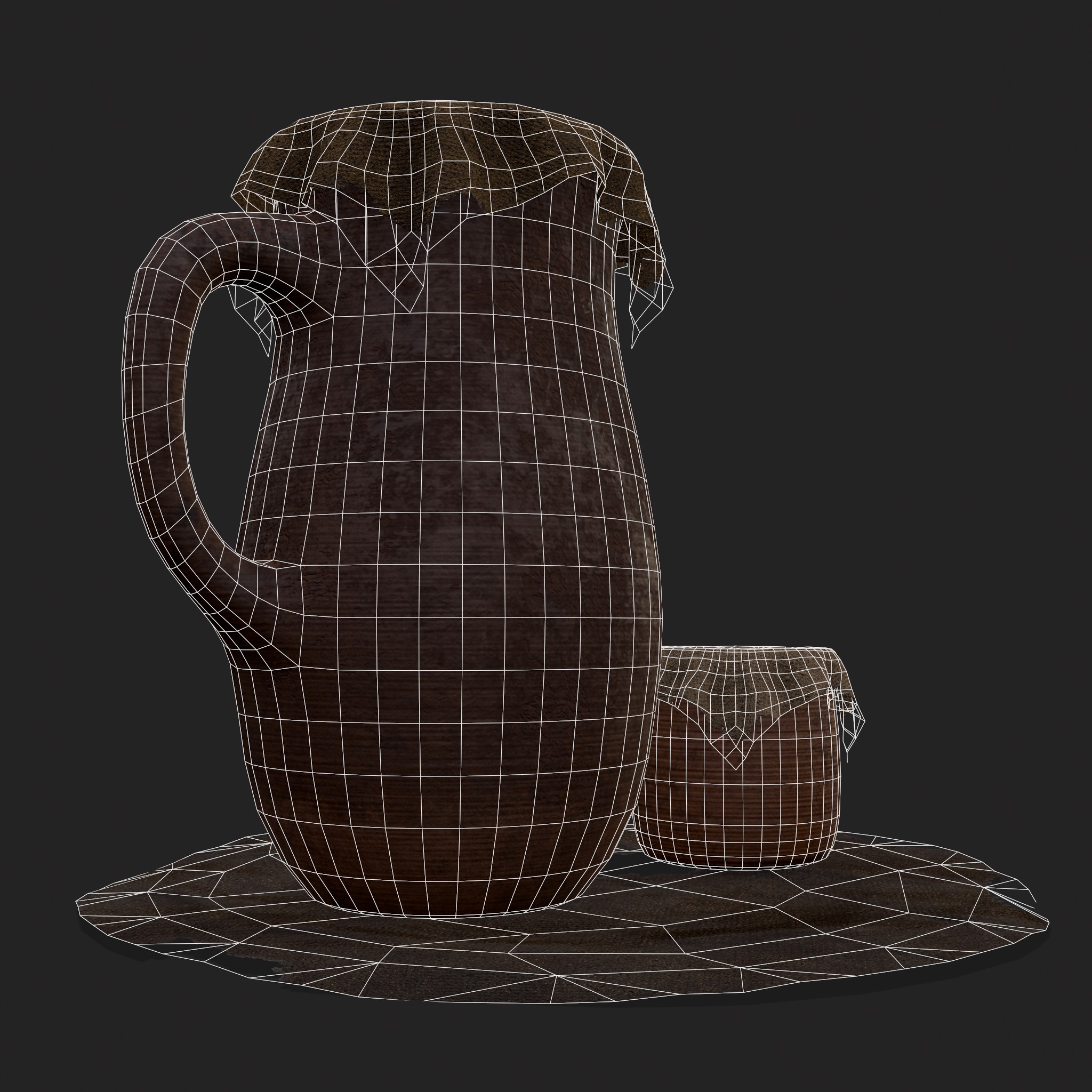 Fabric Covered Pottery - 3D Model by Get Dead Entertainment