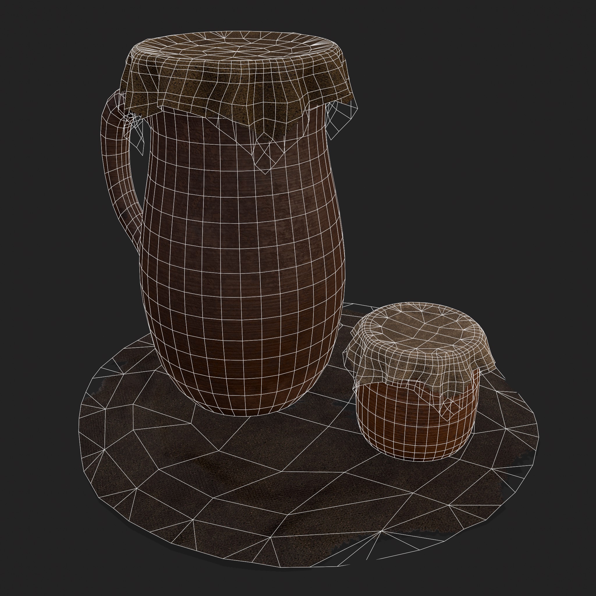 Fabric Covered Pottery - 3D Model by Get Dead Entertainment