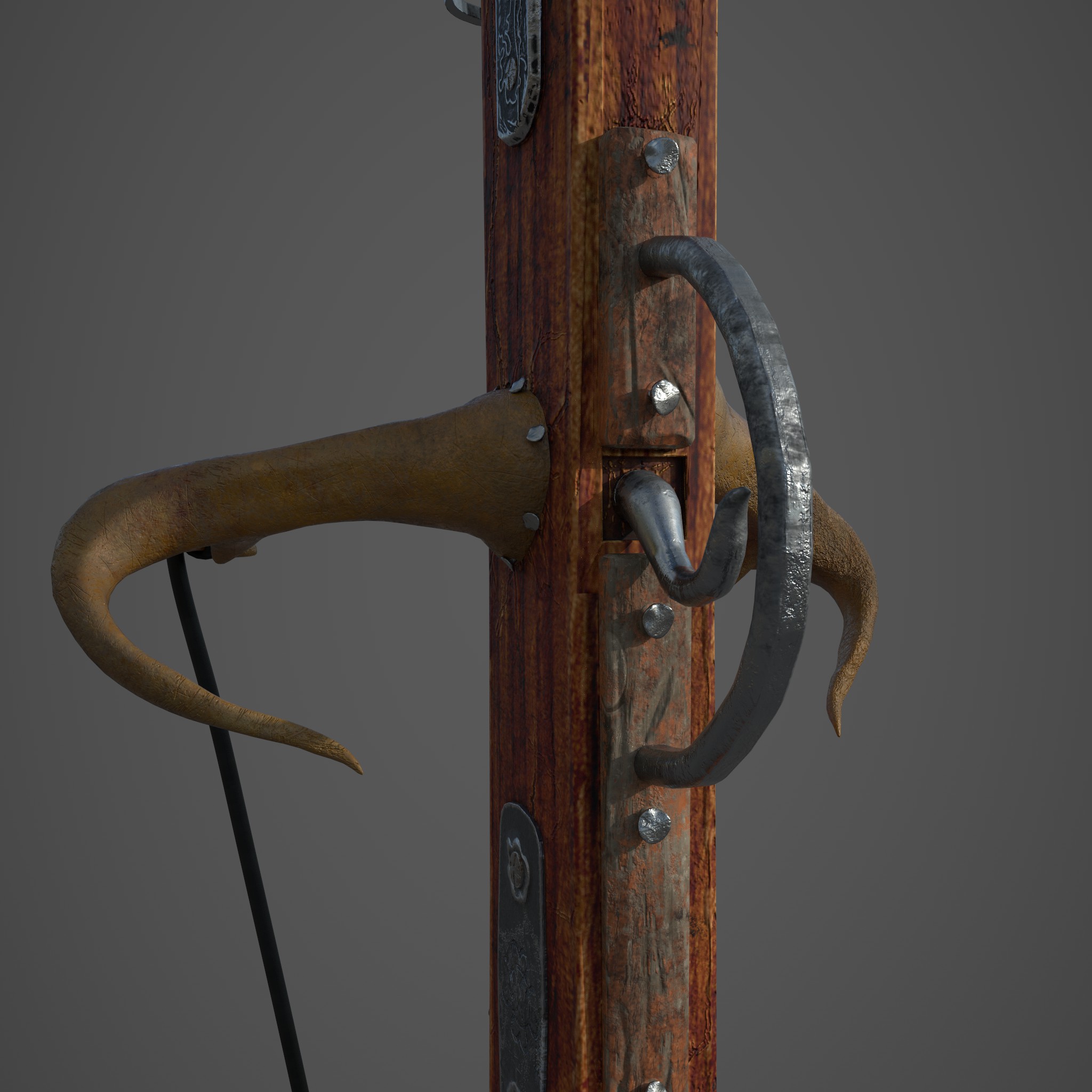 Fantasy Crossbow Ax - 3D Model by Get Dead Entertainment