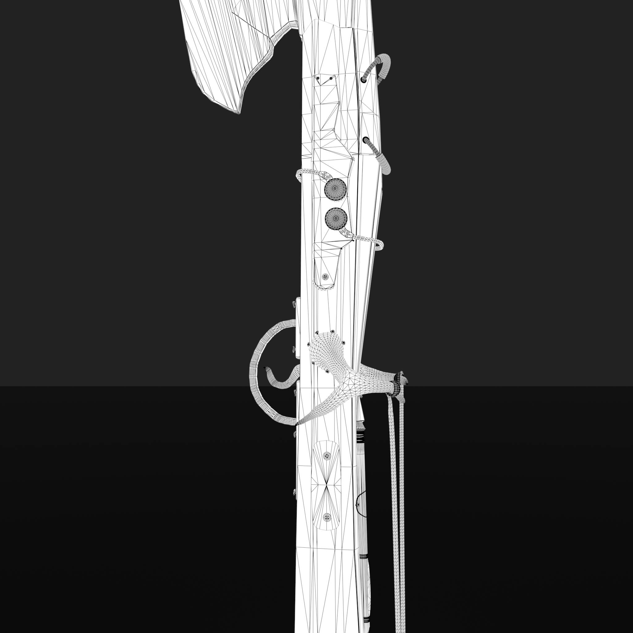 Fantasy Crossbow Ax - 3D Model by Get Dead Entertainment