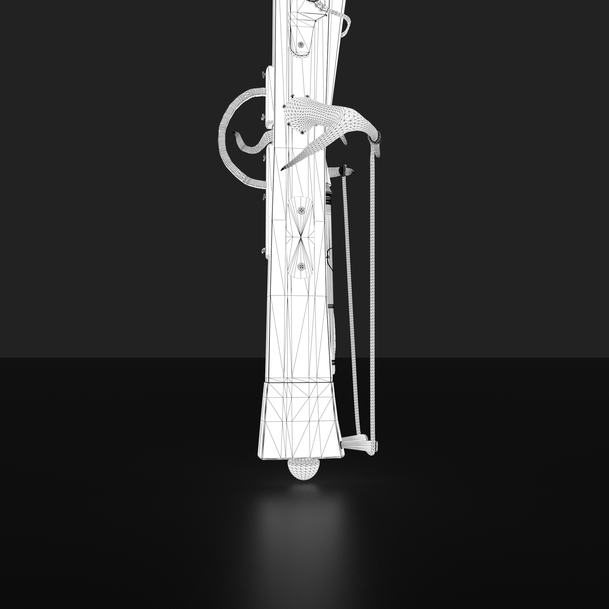 Fantasy Crossbow Ax - 3D Model by Get Dead Entertainment