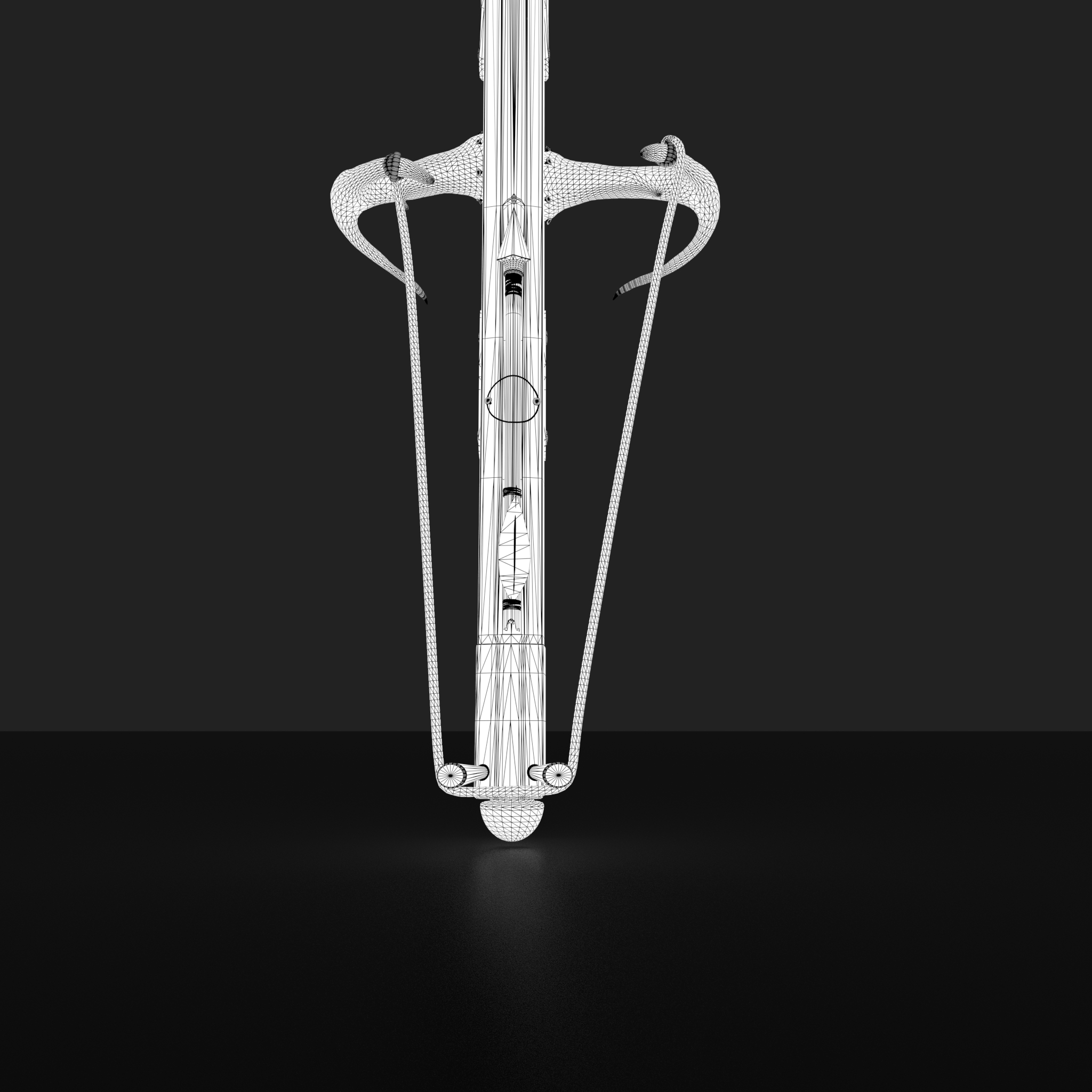 Fantasy Crossbow Ax - 3D Model by Get Dead Entertainment