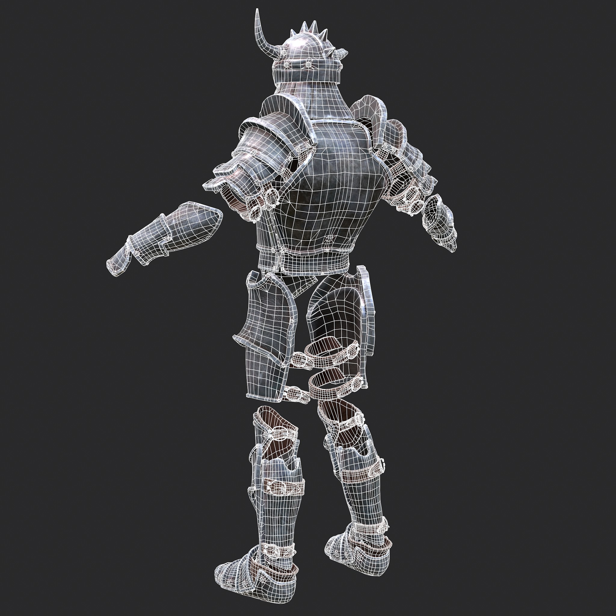 Fantasy Medieval Bearded Viking Armor - 3D Model by Get Dead Entertainment