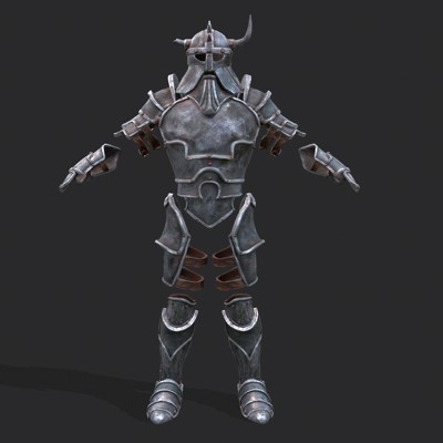 Fantasy Medieval Bearded Viking Armor - 3D Model by Get Dead Entertainment