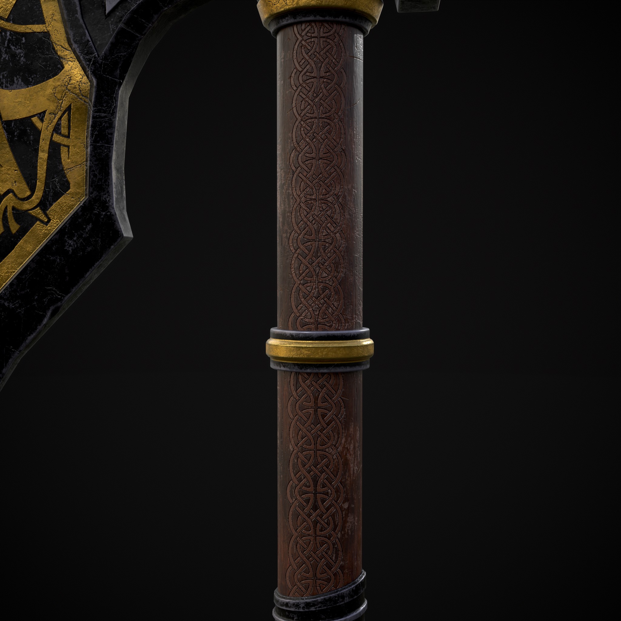 Fantasy Urns Style Viking War Ax - 3D Model by Get Dead Entertainment