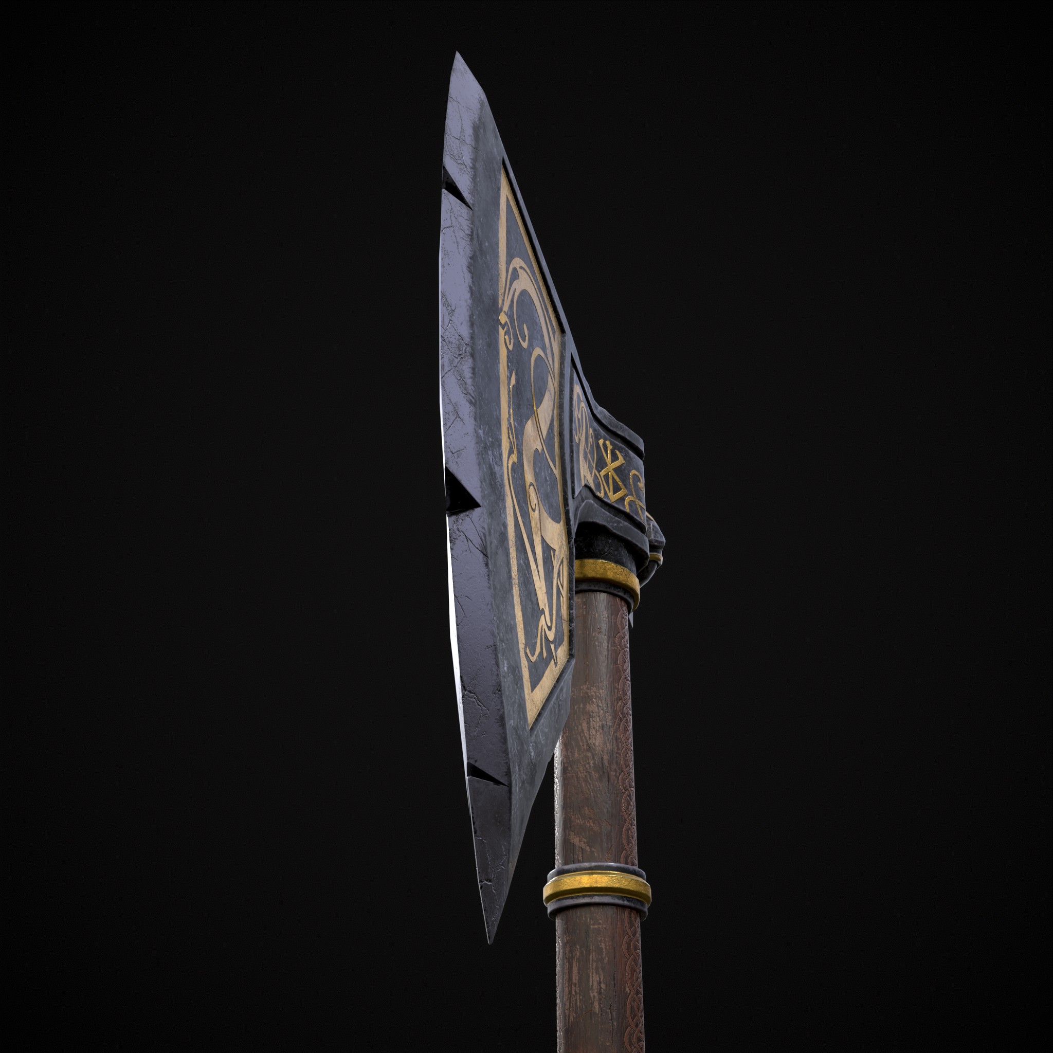 Fantasy Urns Style Viking War Ax - 3D Model by Get Dead Entertainment