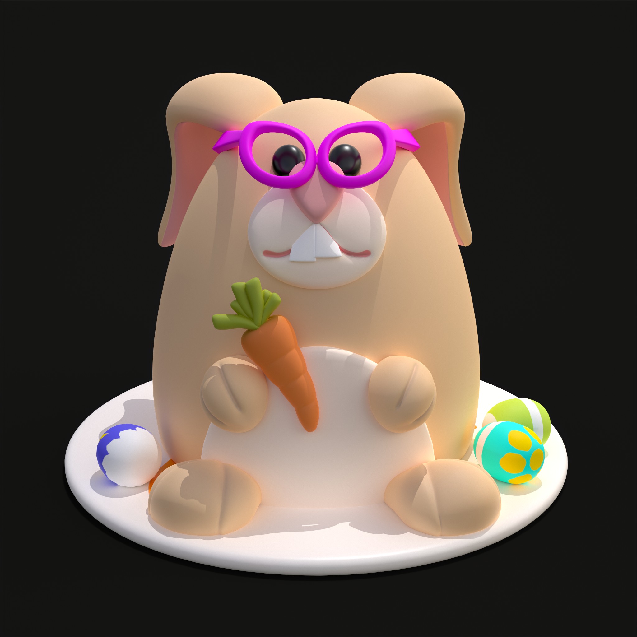 Fat Bunny Cake - 3D Model by Get Dead Entertainment