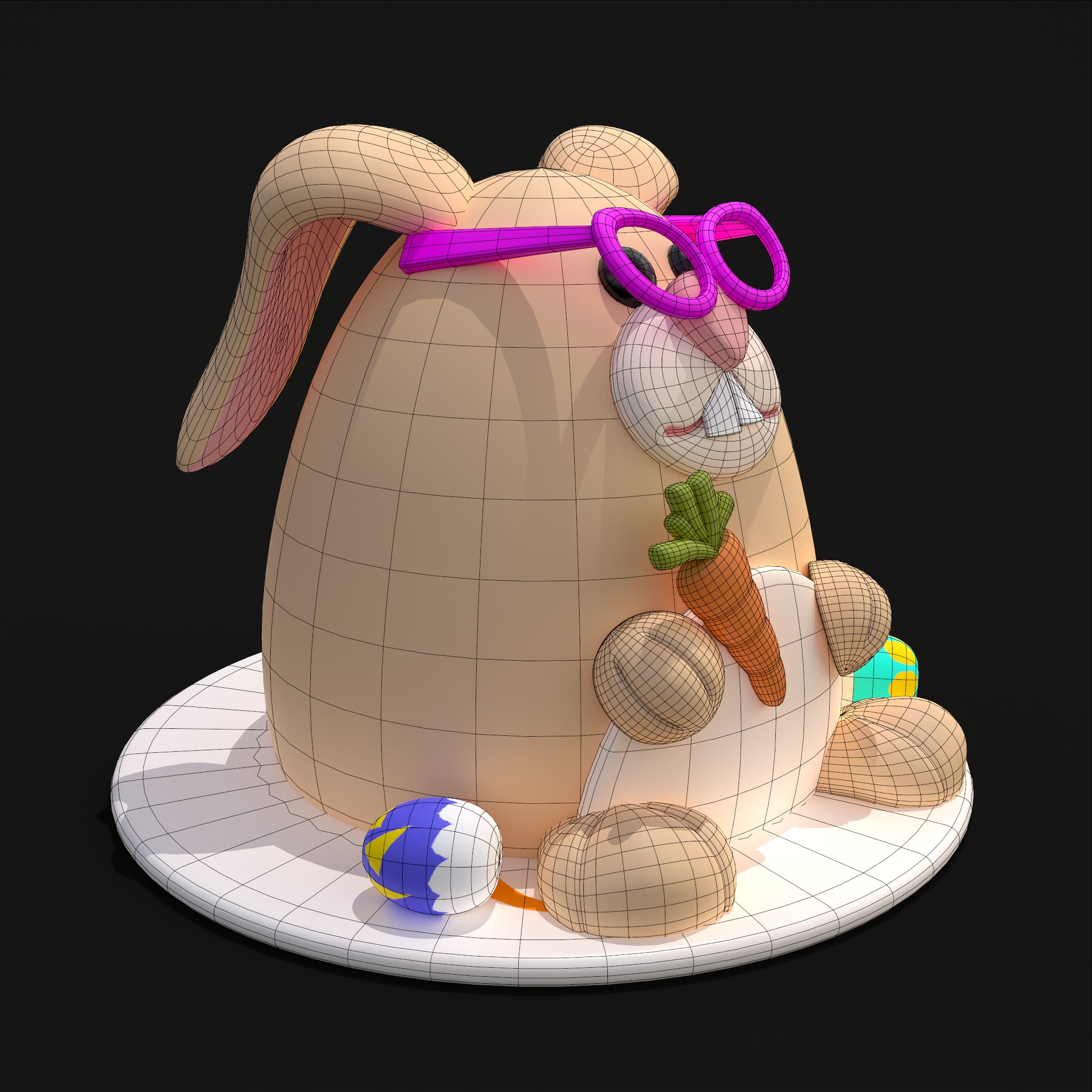 Fat Bunny Cake - 3D Model by Get Dead Entertainment
