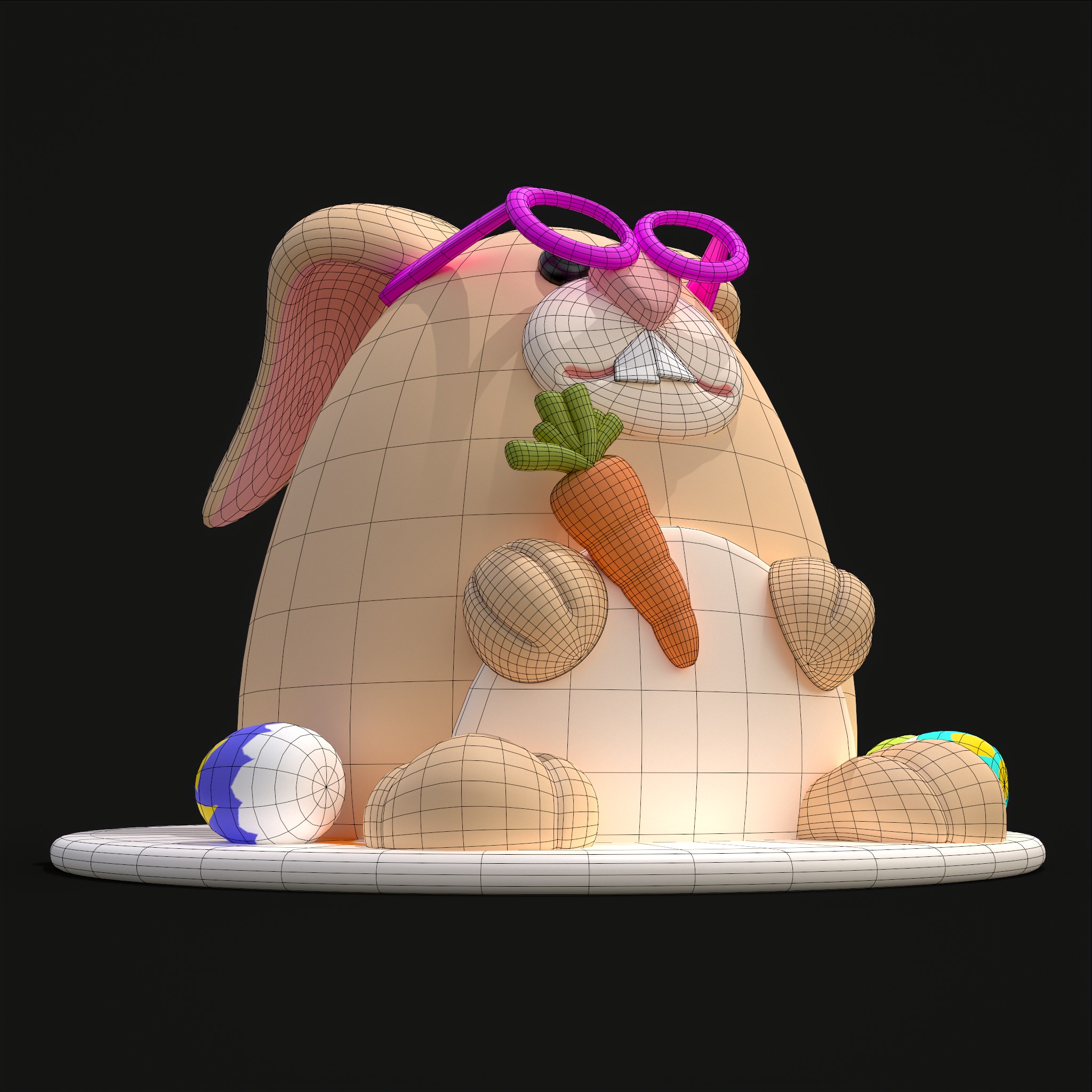 Fat Bunny Cake - 3D Model by Get Dead Entertainment