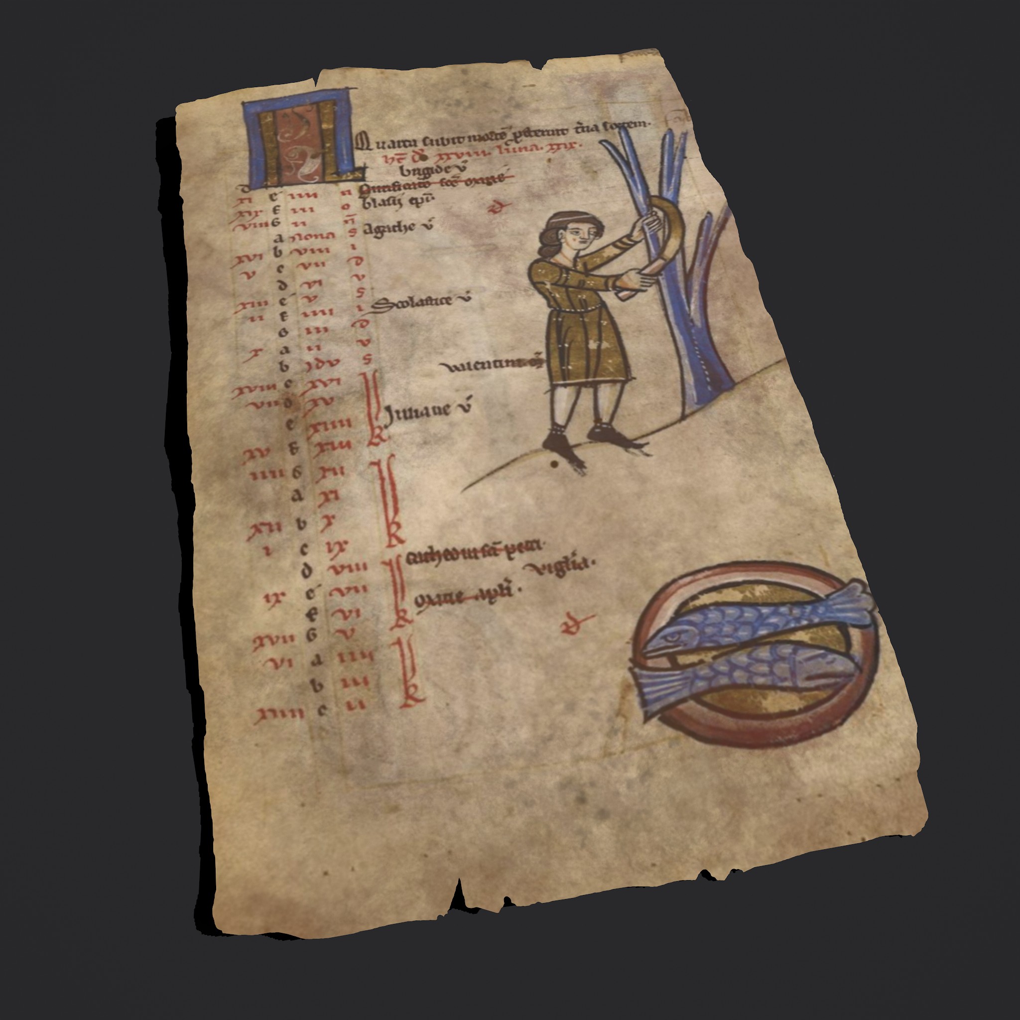 February Manuscript Page - 3D Model by Get Dead Entertainment