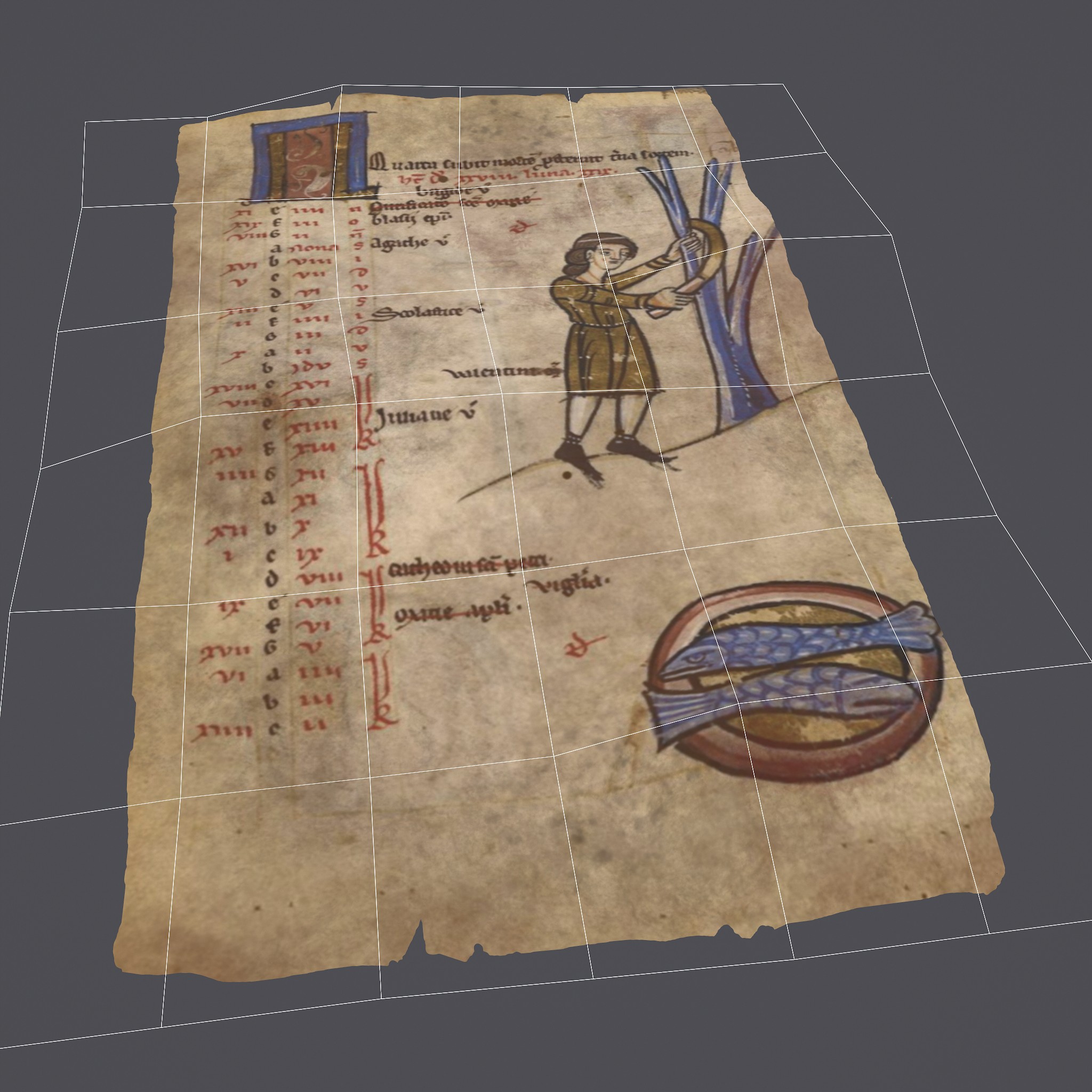 February Manuscript Page - 3D Model by Get Dead Entertainment